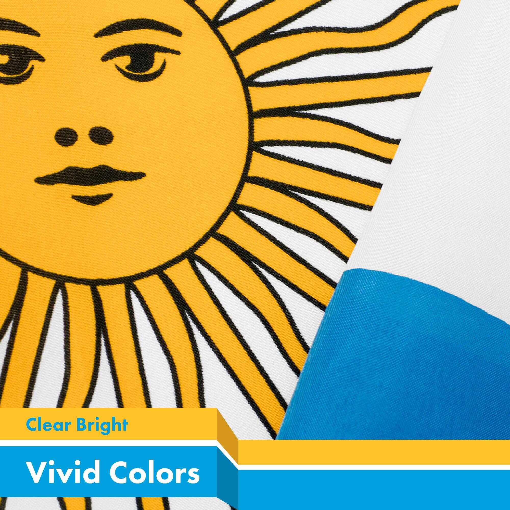 G128 Argentina Flag 150D Polyester 3x5 ft Assorted Colors FG-1AR-4P2 ...