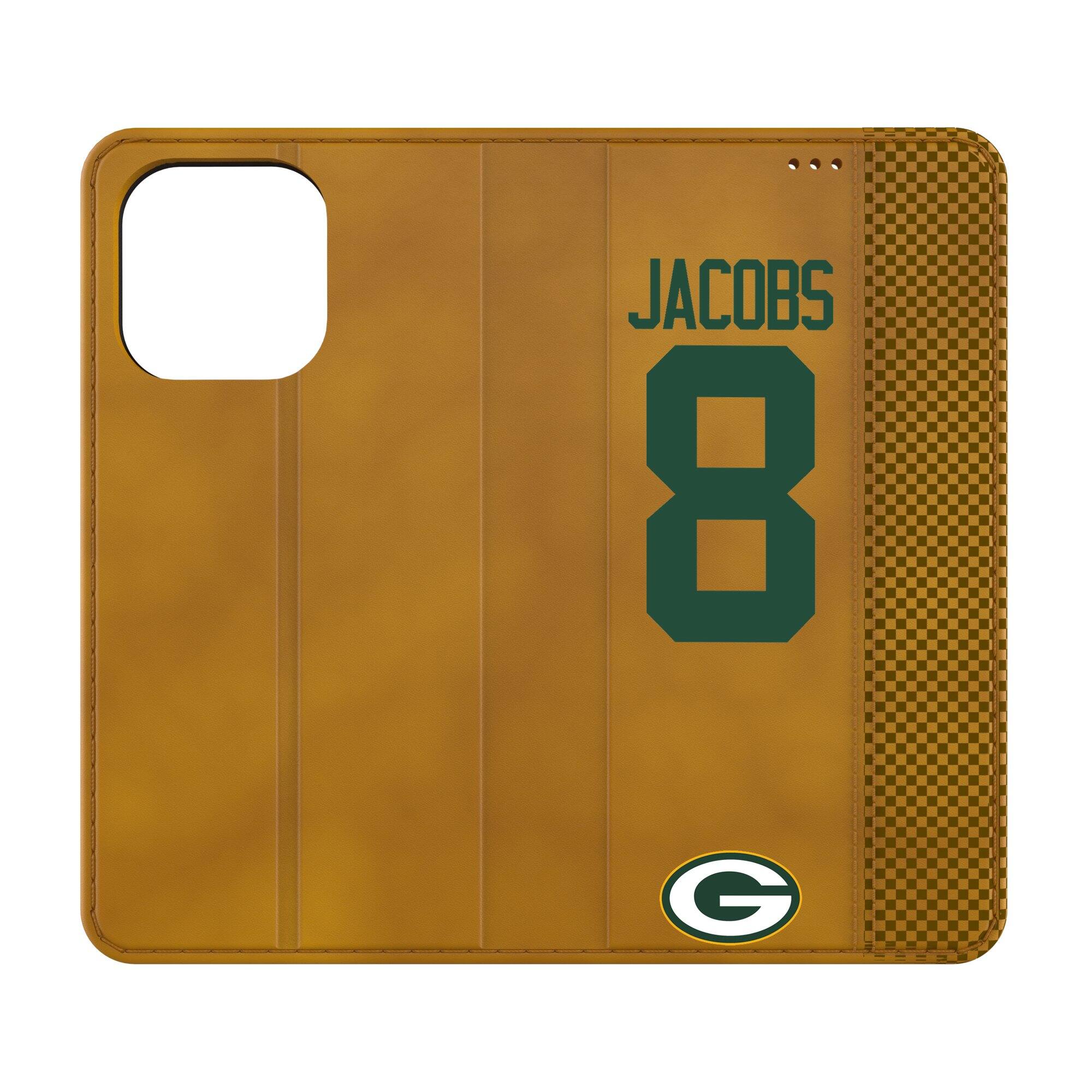 Keyscaper NFL Josh Jacobs Green Bay Packers Folio iPhone Case 14 Brown ...