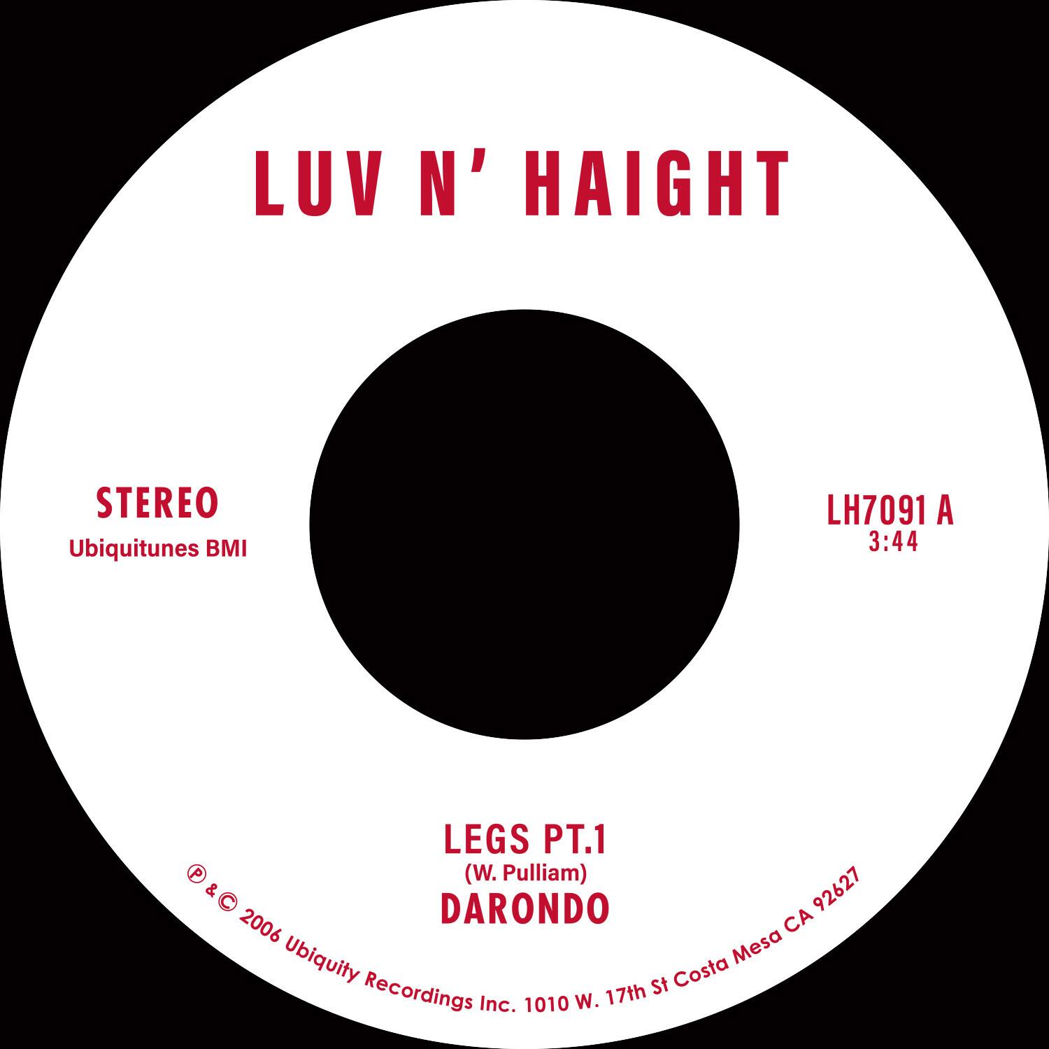 Darondo Legs Pt. 1 / Let My People Go 7 INCH SINGLE [7 inch Vinyl Disc ...