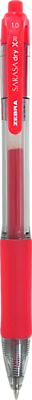 Zebra Sarasa Dry X20 Retractable Gel Pen, Bold Point, 1.0mm, Dozen Red ...