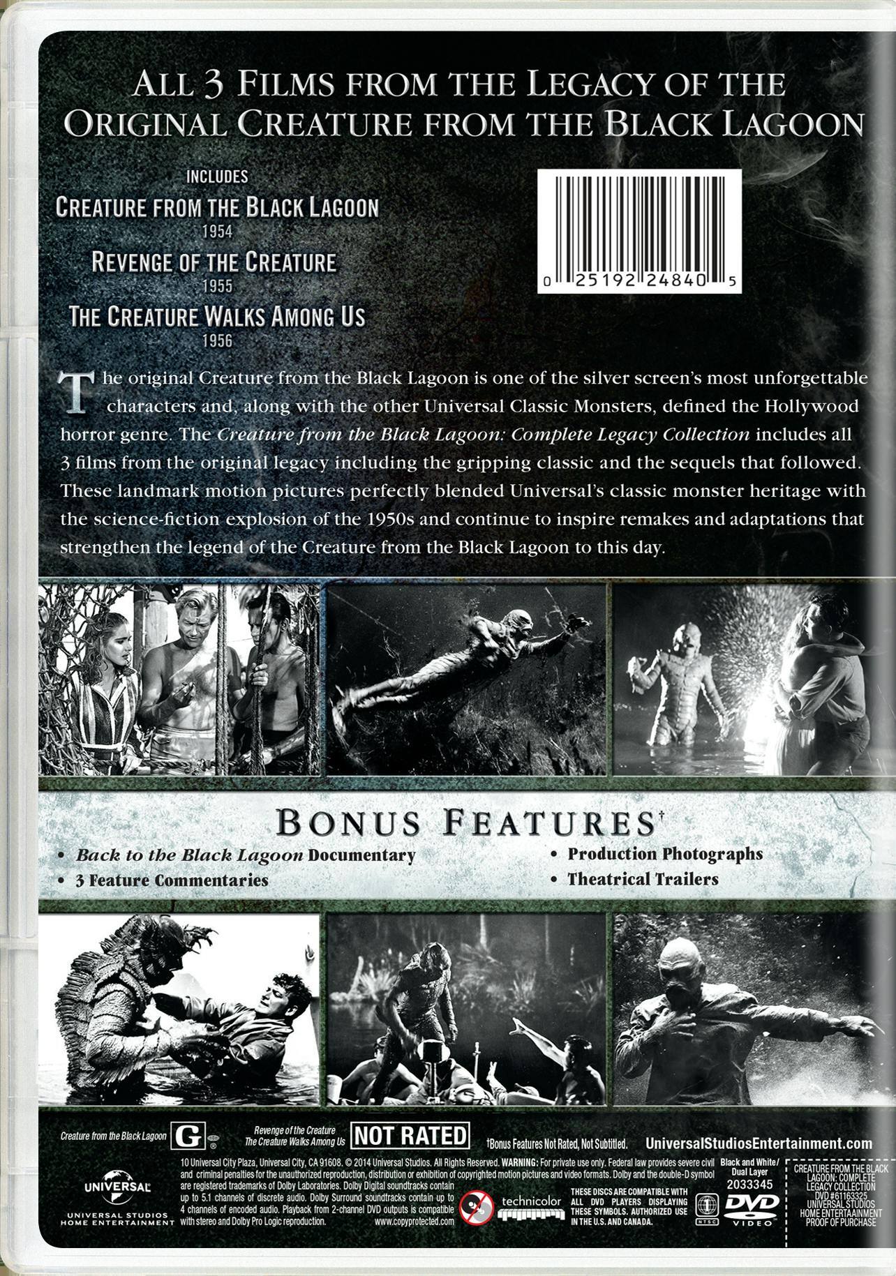 Creature from the Black Lagoon: Complete Legacy Collection [DVD ...