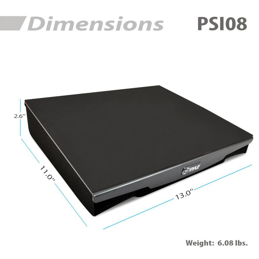 Pyle Speaker Isolation Pads 13 x 11 x 2.6 inches Acoustic Noise ...
