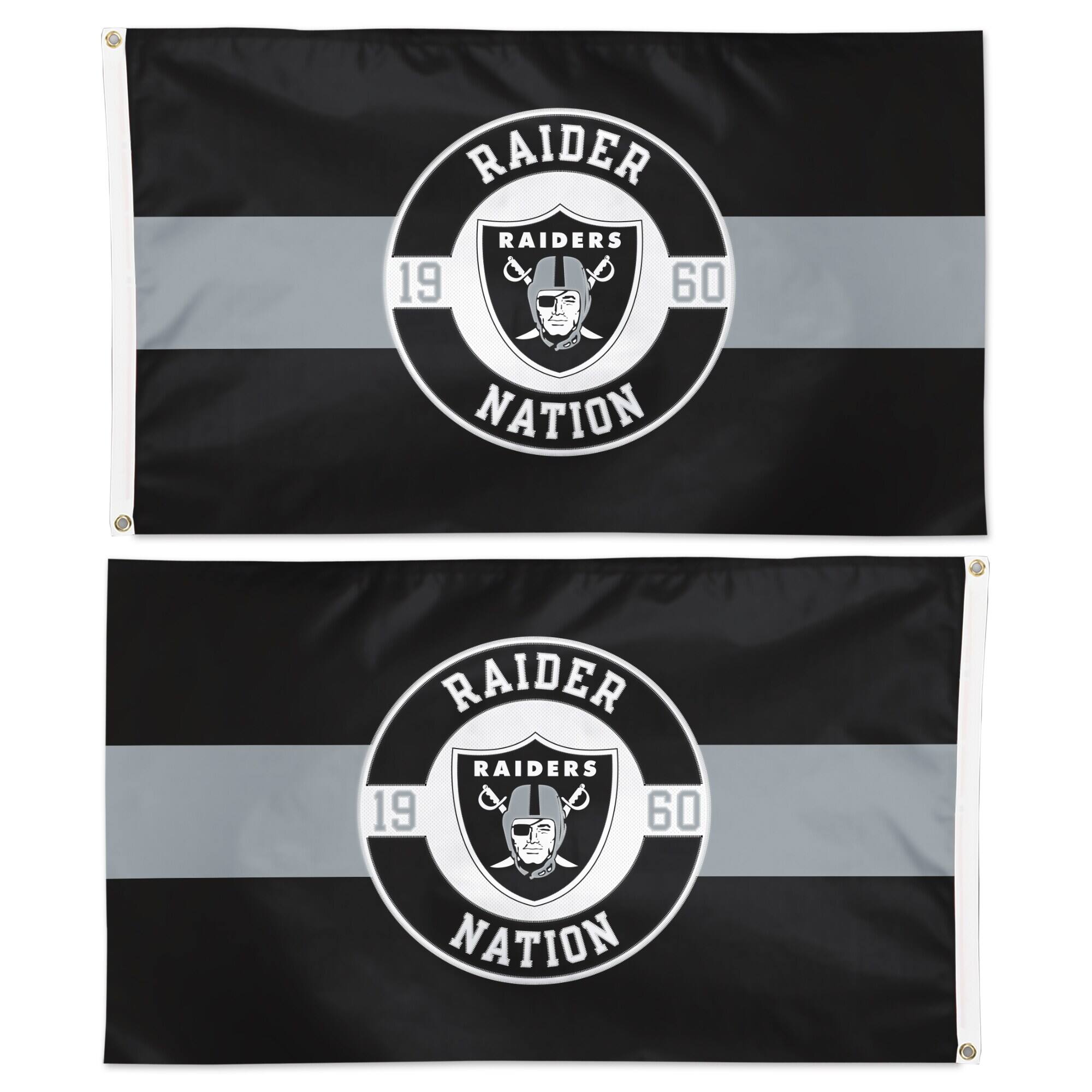 WinCraft Las Vegas Raiders 3' x 5' Applique Flag Multicolor 202227622 ...
