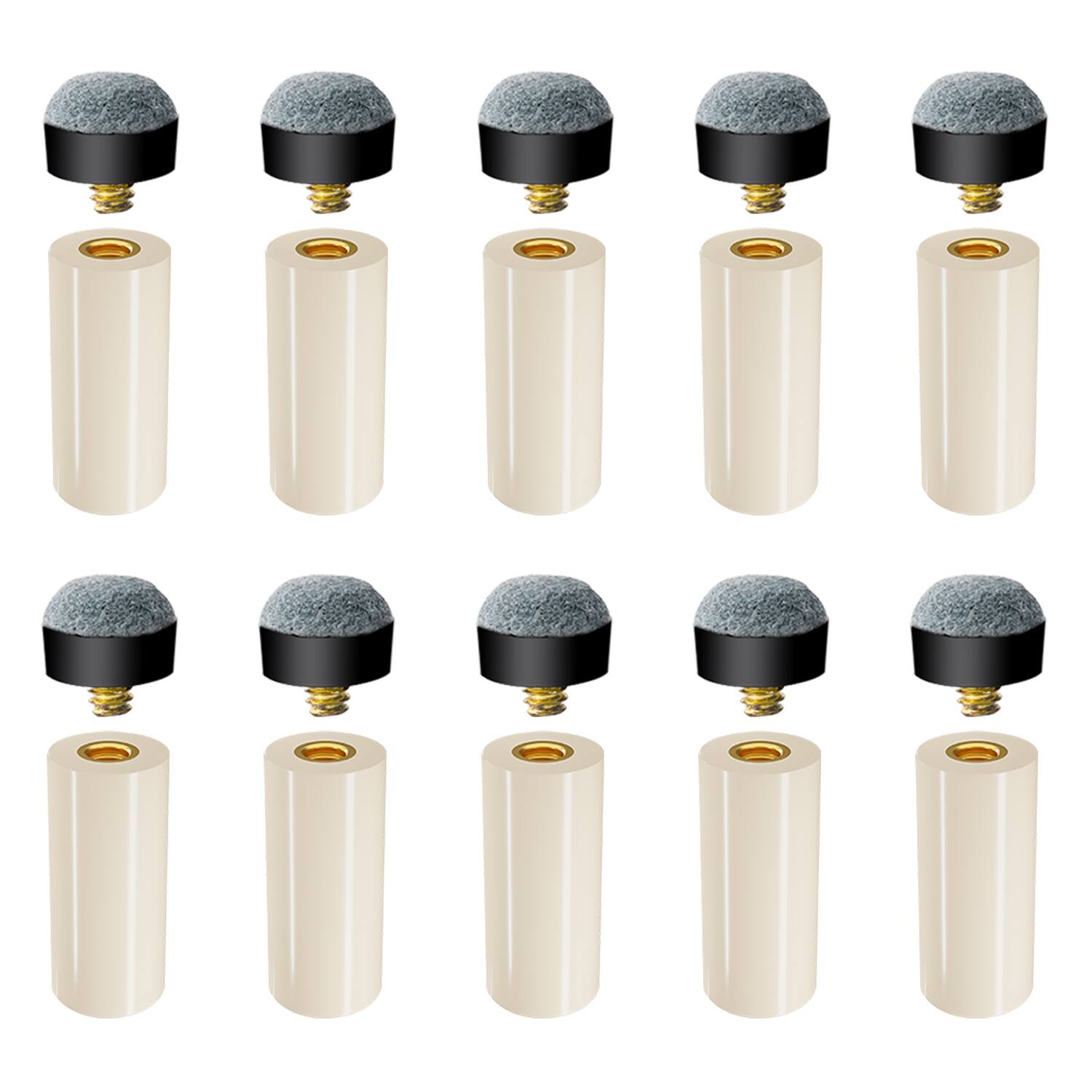 GSE Games & Sports Expert 10 Pieces 13mm Soft Tip & Nylon Ferrules Set ...