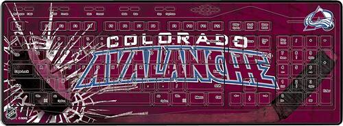 Best Buy: Pangea Brands Keyscaper Colorado Avalanche Wireless Keyboard ...