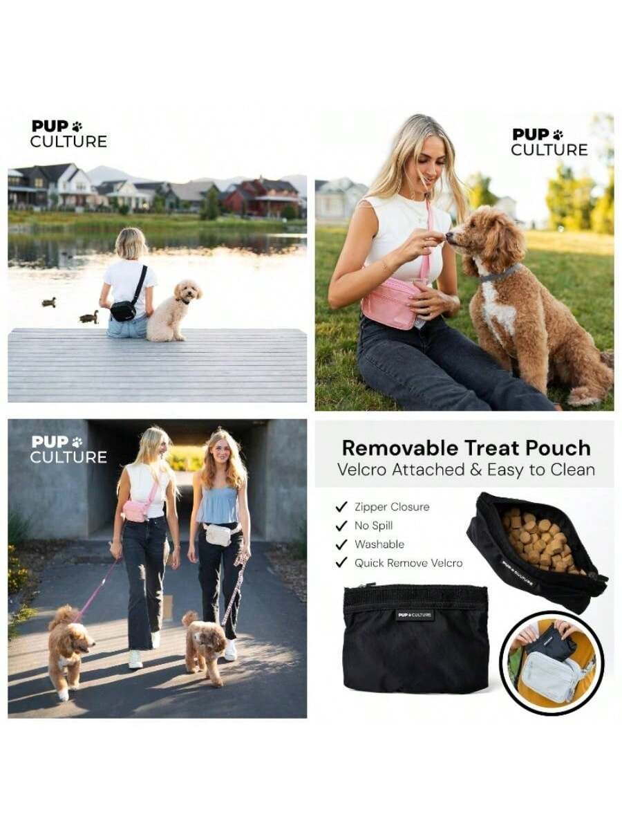 Live At Space Body Dog Training Treat Pouch Removable Anytime Puppy ...