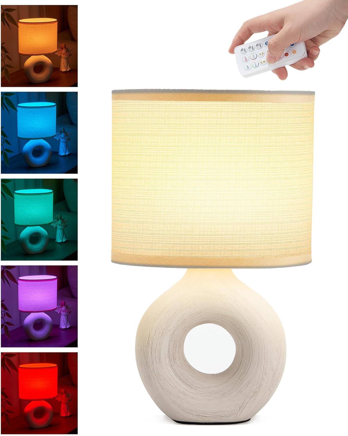 Stamp n Camp UMEXUS 13" Ceramic Cordless Table Lamp Rechargeable ...