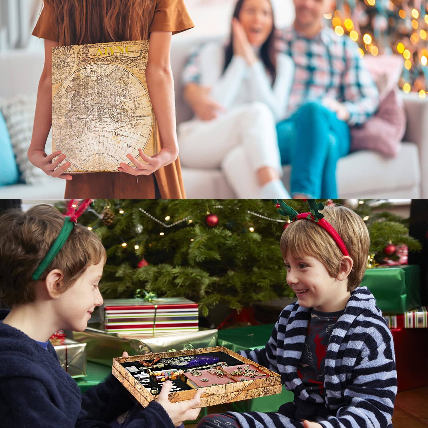 Paradigms Interiors Quill Pen And Ink Set With Notebook Wax Seal Kit ...