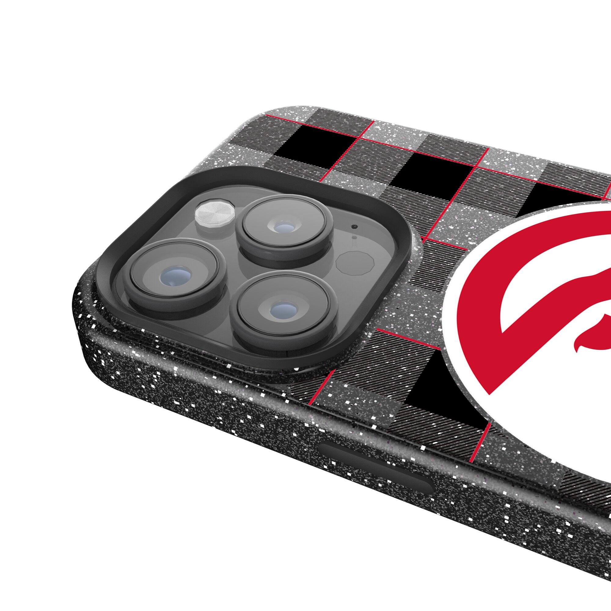 Keyscaper NBA Atlanta Hawks Plaid Bling iPhone Case 15 Black 202142727 ...