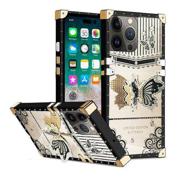 Entronix Luxury Butterfly Grip Stand Case for iPhone 16 Pro Max Black ...