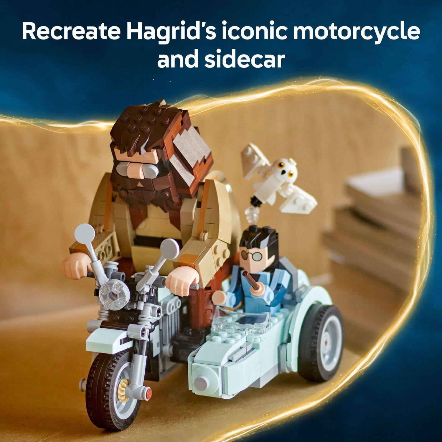 LEGO Harry Potter Hagrid & Harry's Motorcycle Ride Building Toy 76443 ...