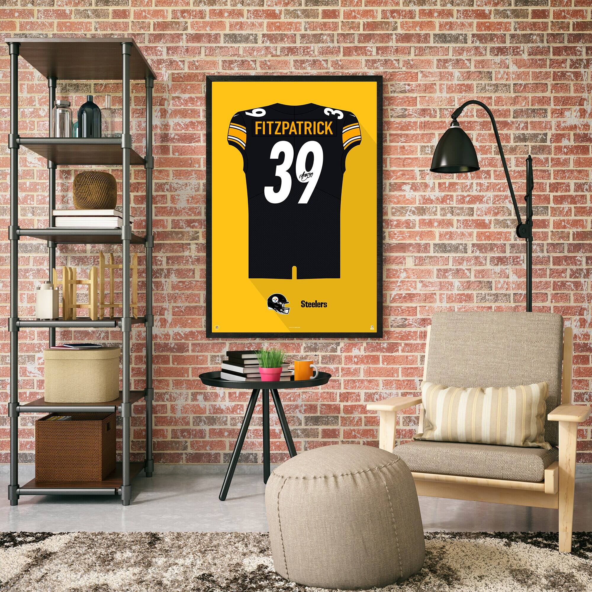 Sporticulture Minkah Fitzpatrick Pittsburgh Steelers Home Jersey Framed ...