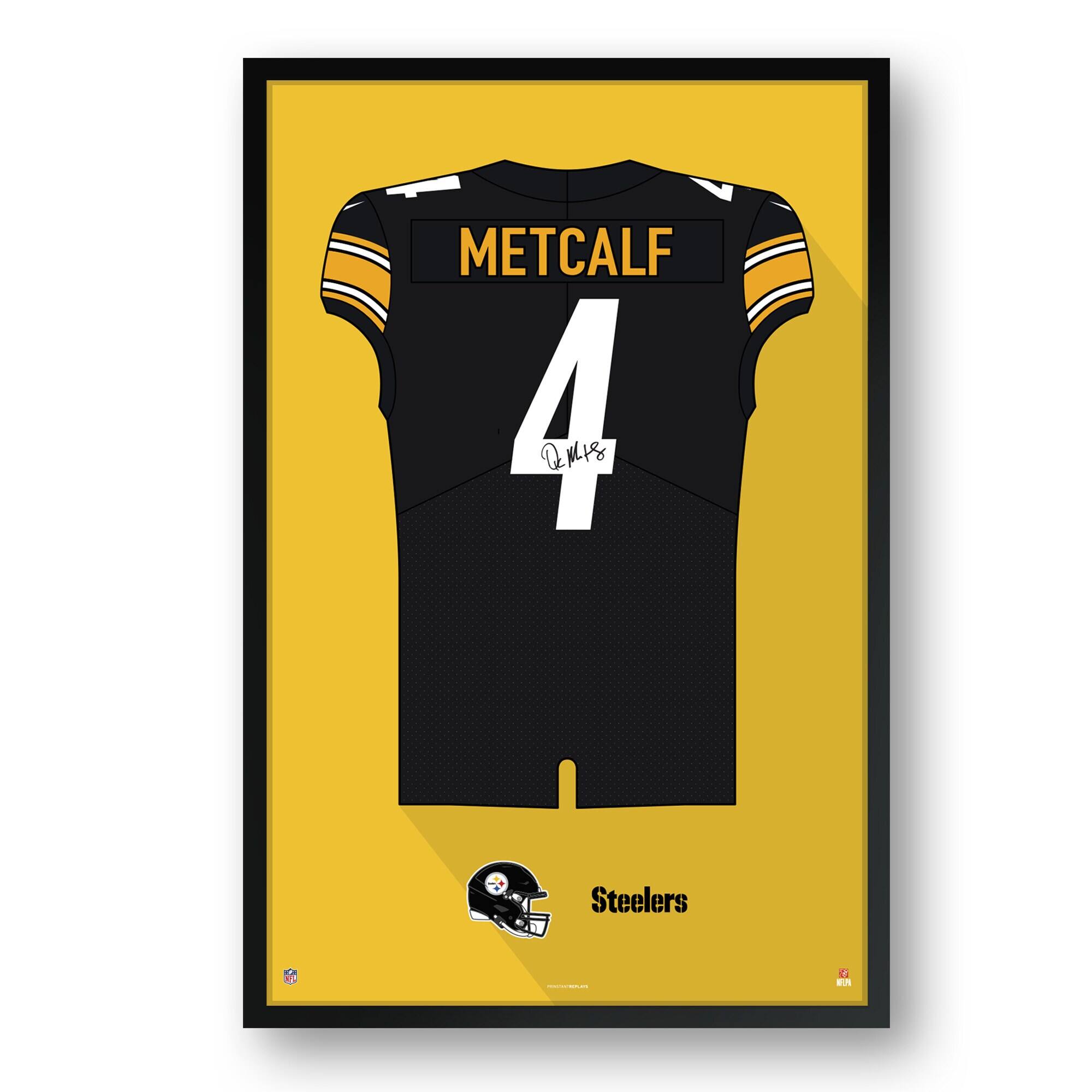 Sporticulture DK Metcalf Pittsburgh Steelers Facsimile Signature Framed ...