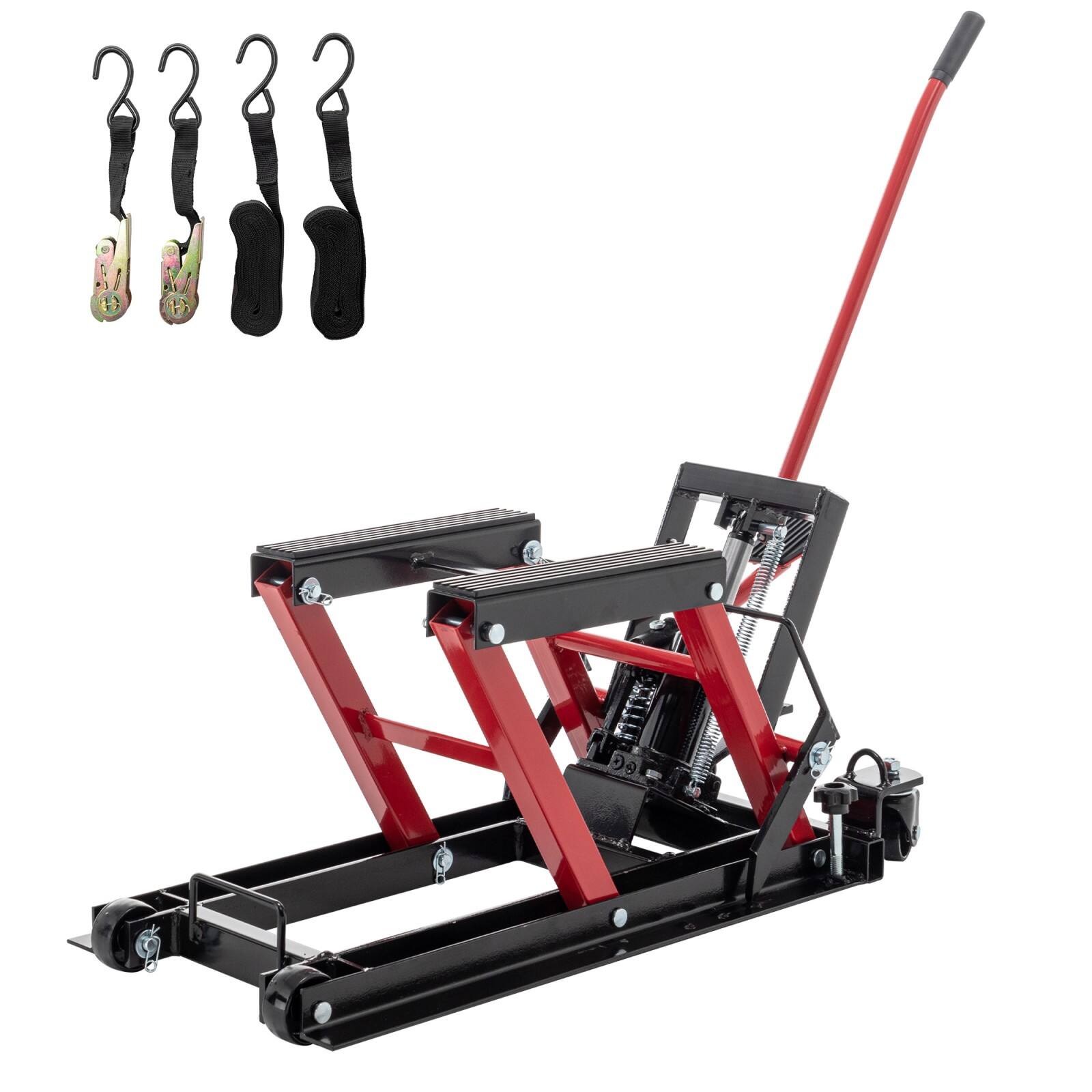 Glintex 1500 lbs Hydraulic Motorcycle Lift Jack with Safety Lock ...