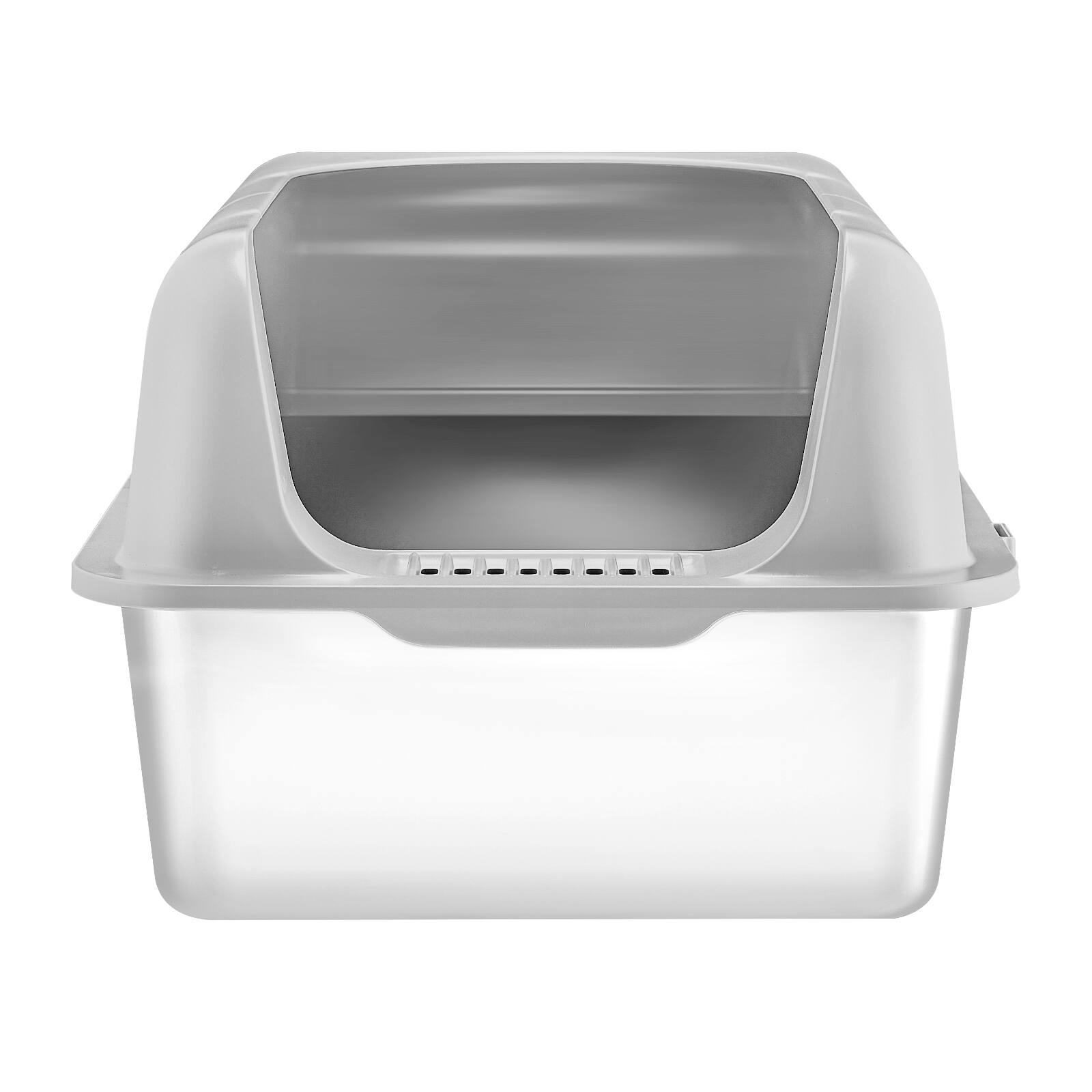 VEVOR Cat Litter Box, 6 inches Deep, XL Extra Large Stainless Steel Cat ...