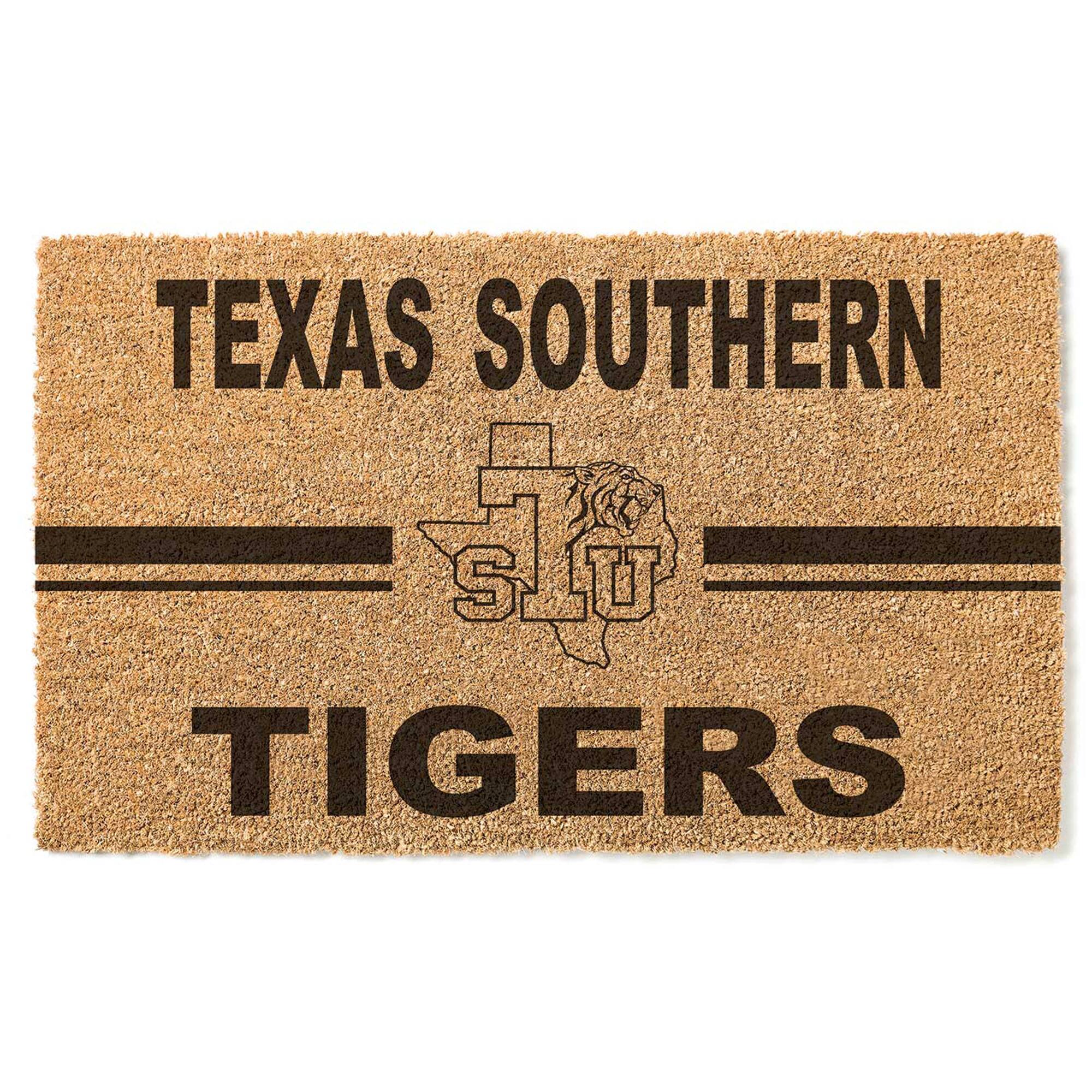 Jardine Texas Southern Tigers 18" x 30" Team Logo Doormat Brown 4446943 ...