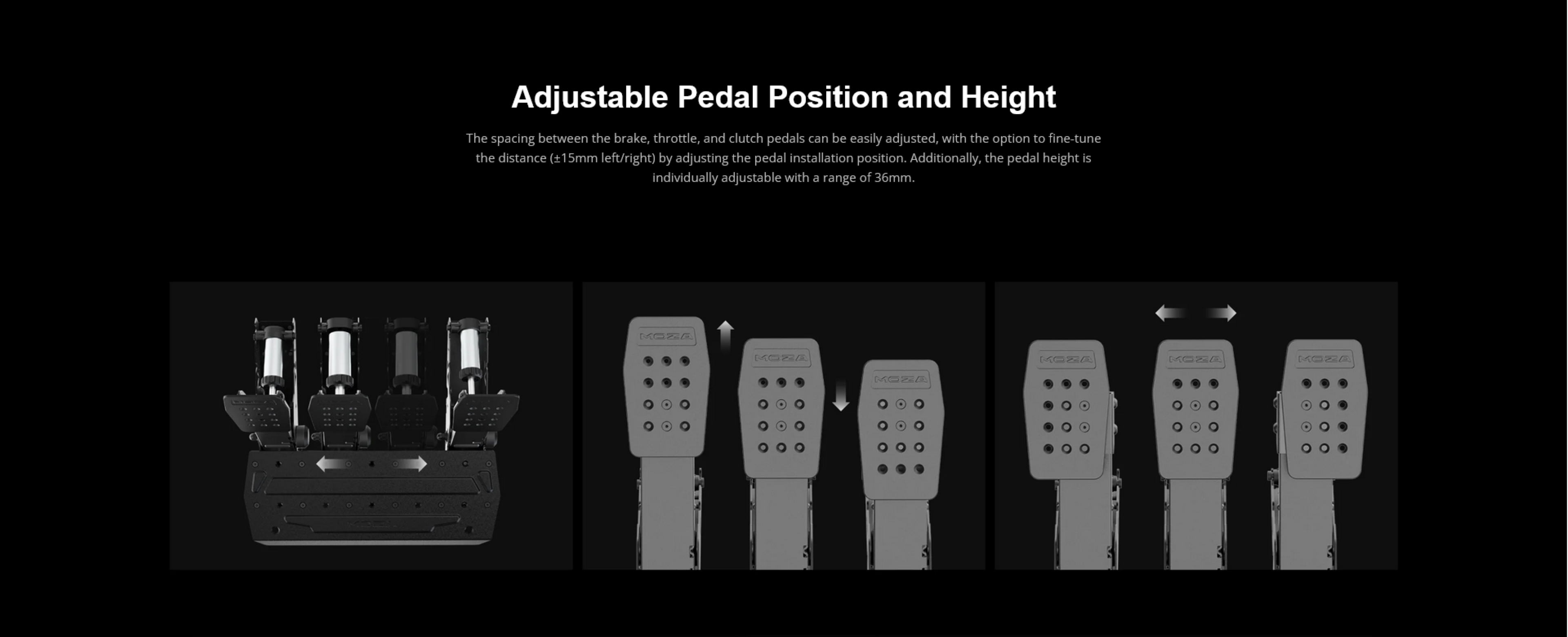 Moza Racing SRP2 Load Cell Sim Racing Pedals (Throttle & Brake) for ...
