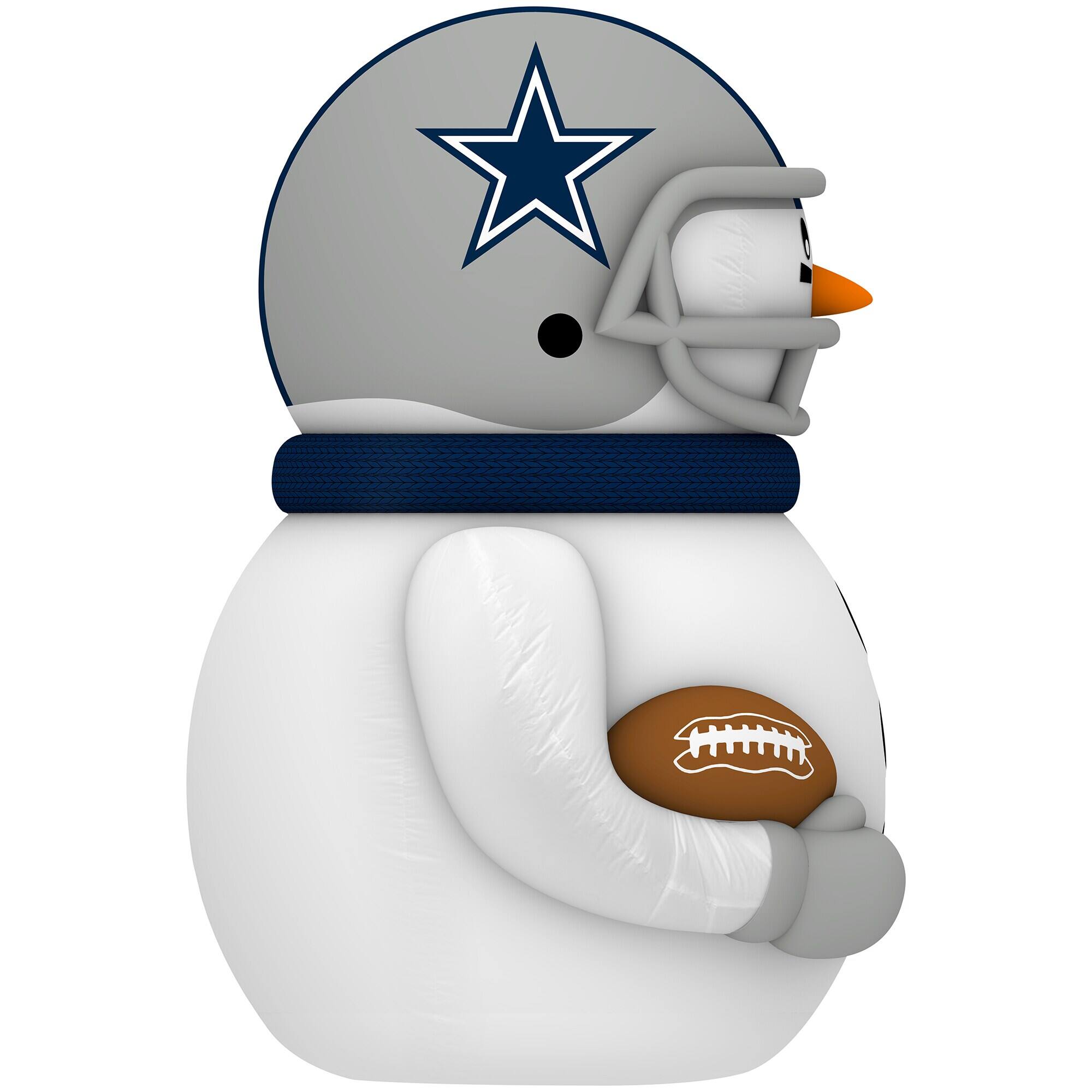 Sporticulture Dallas Cowboys 7' Inflatable Snowman Player Gray ...
