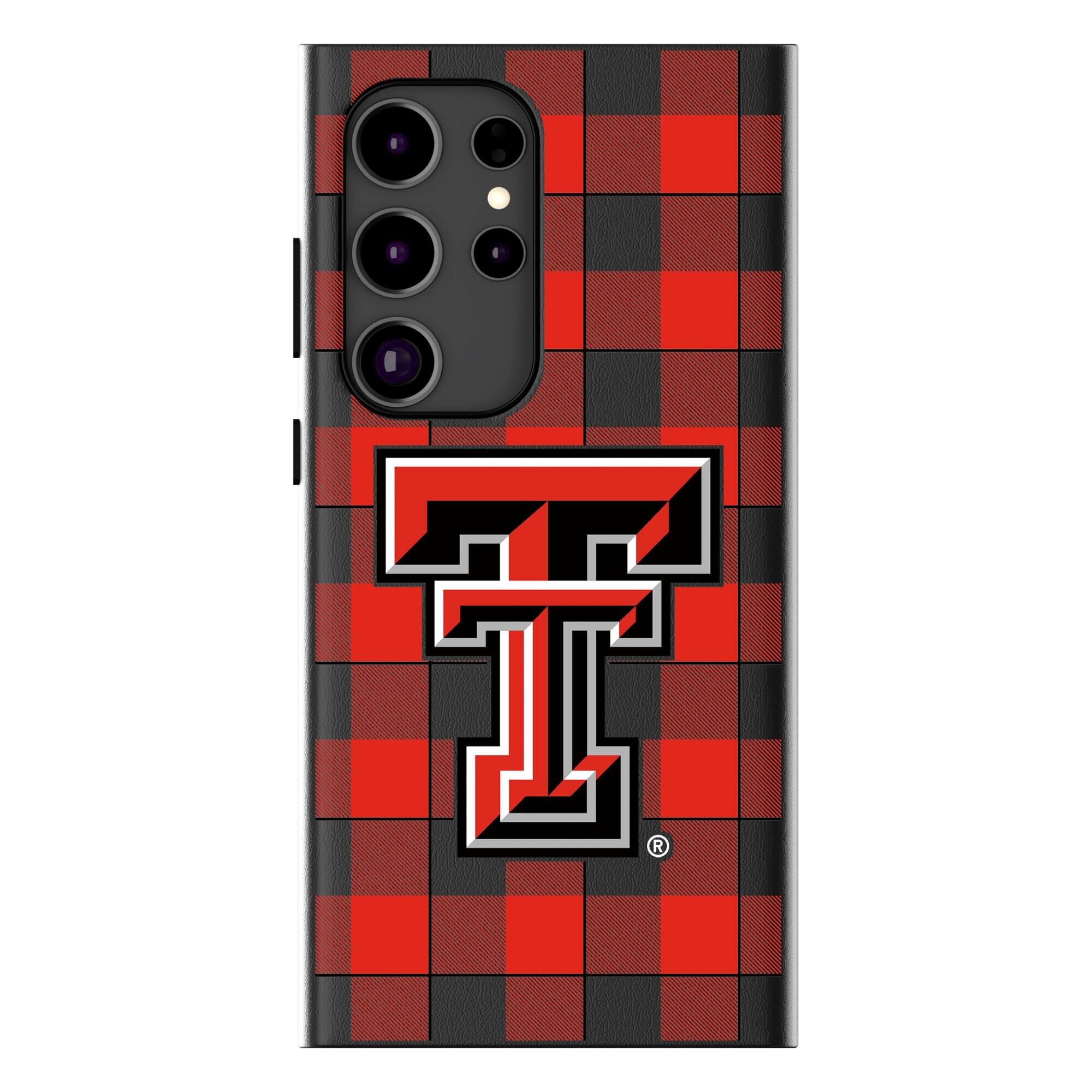 Keyscaper NCAA Texas Tech Red Raiders Plaid Galaxy Magnetic Bump Case S24 Ultra Black 203123744 ...
