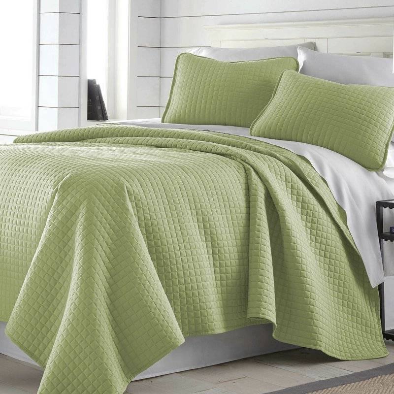 Hivvago Full/Queen Lightweight Ultra Soft 3 Piece Microfiber Quilt Set ...
