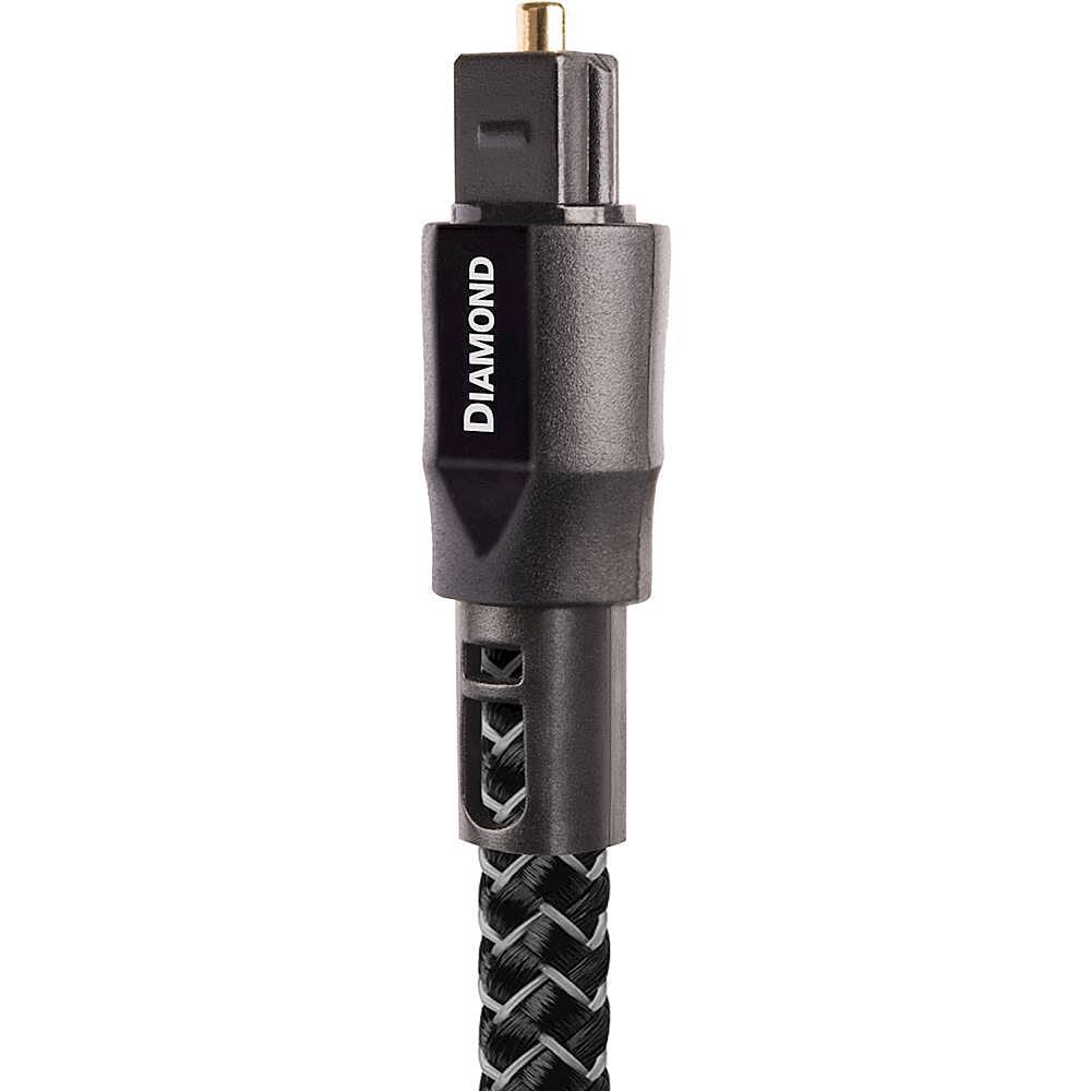 Best Buy: AudioQuest Diamond 5' Toslink Fiber-Optic Cable Black/Silver ...
