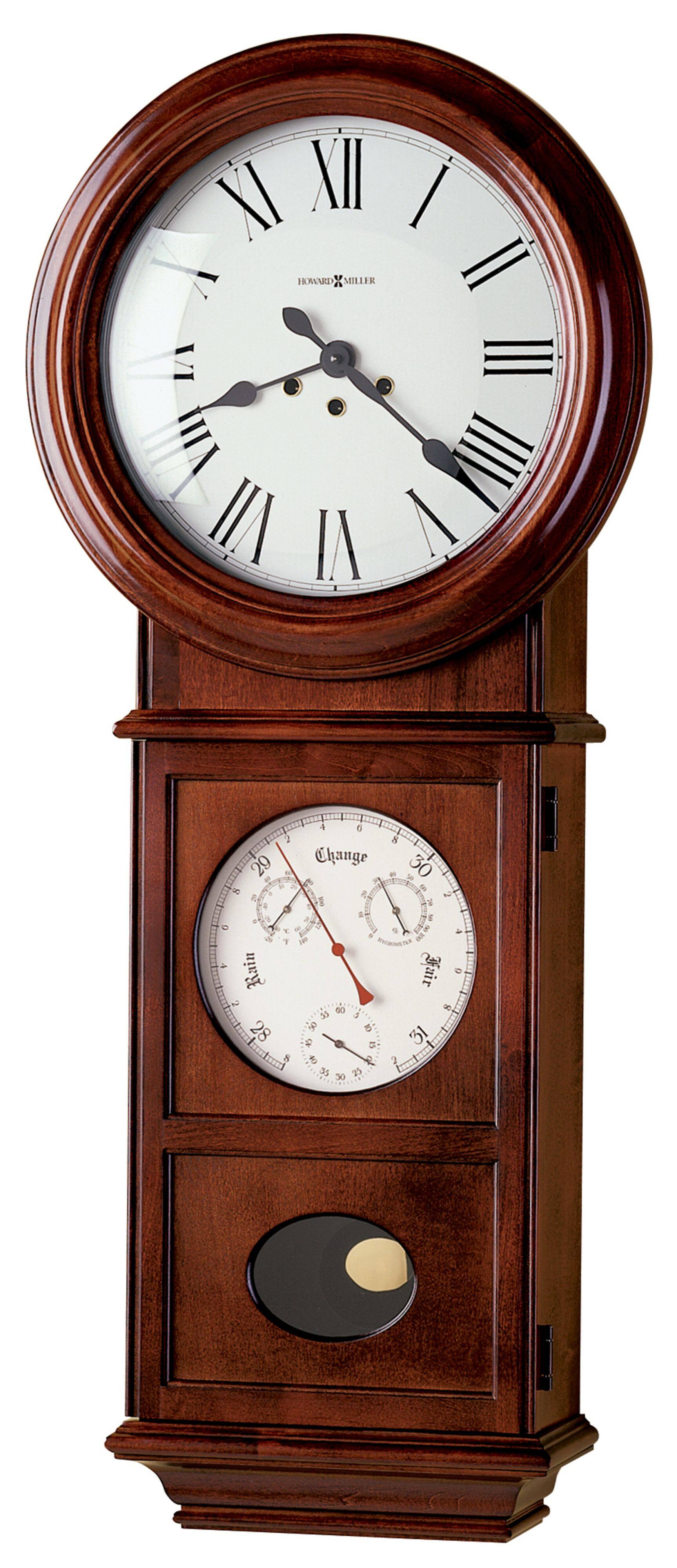 Howard Miller Lawyer Ii Wall Clock 620249 Windsor Cherry Brown 620249 ...
