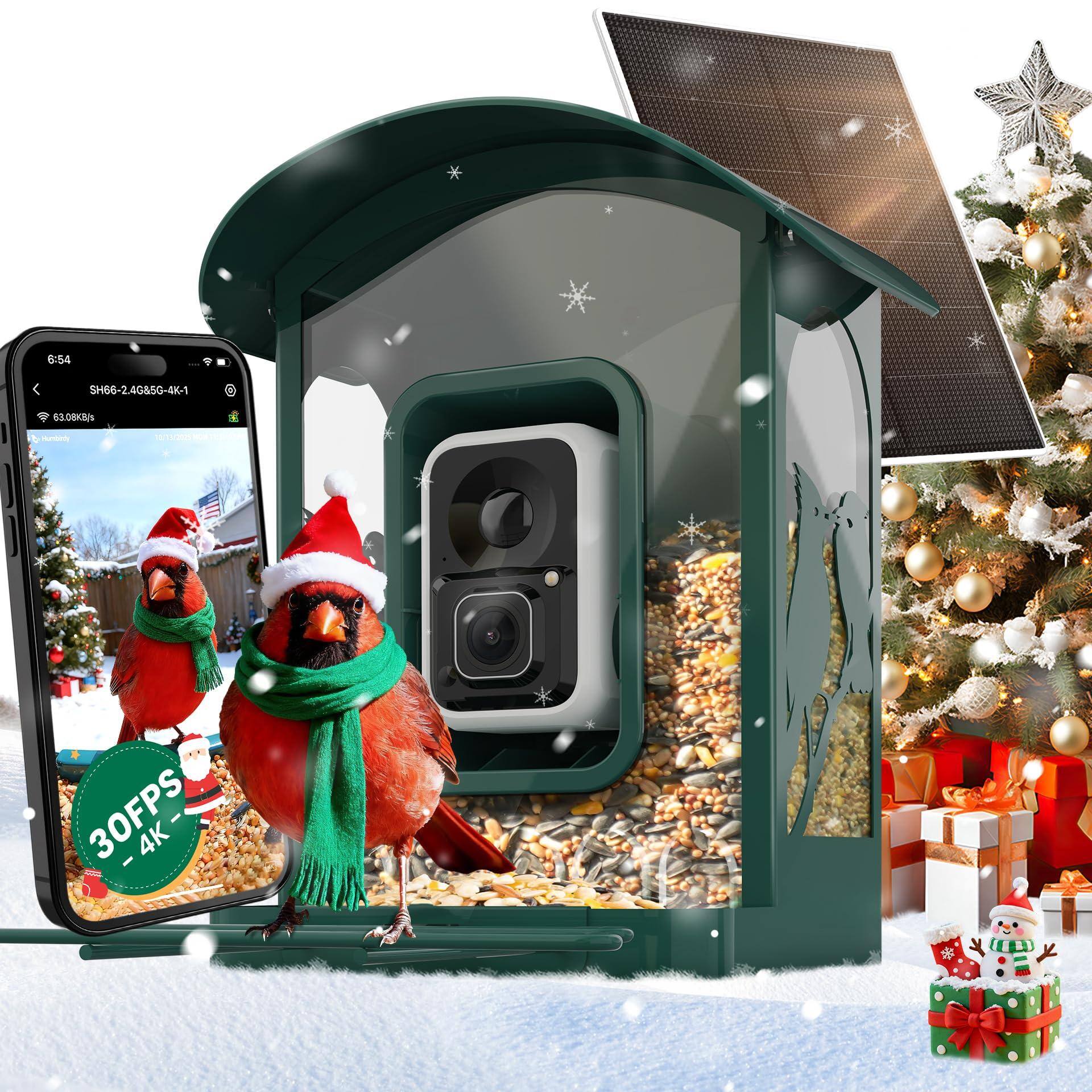 Hanke bird Feeder Camera Ultra Video Photo Slow motion 30fps Live View ...