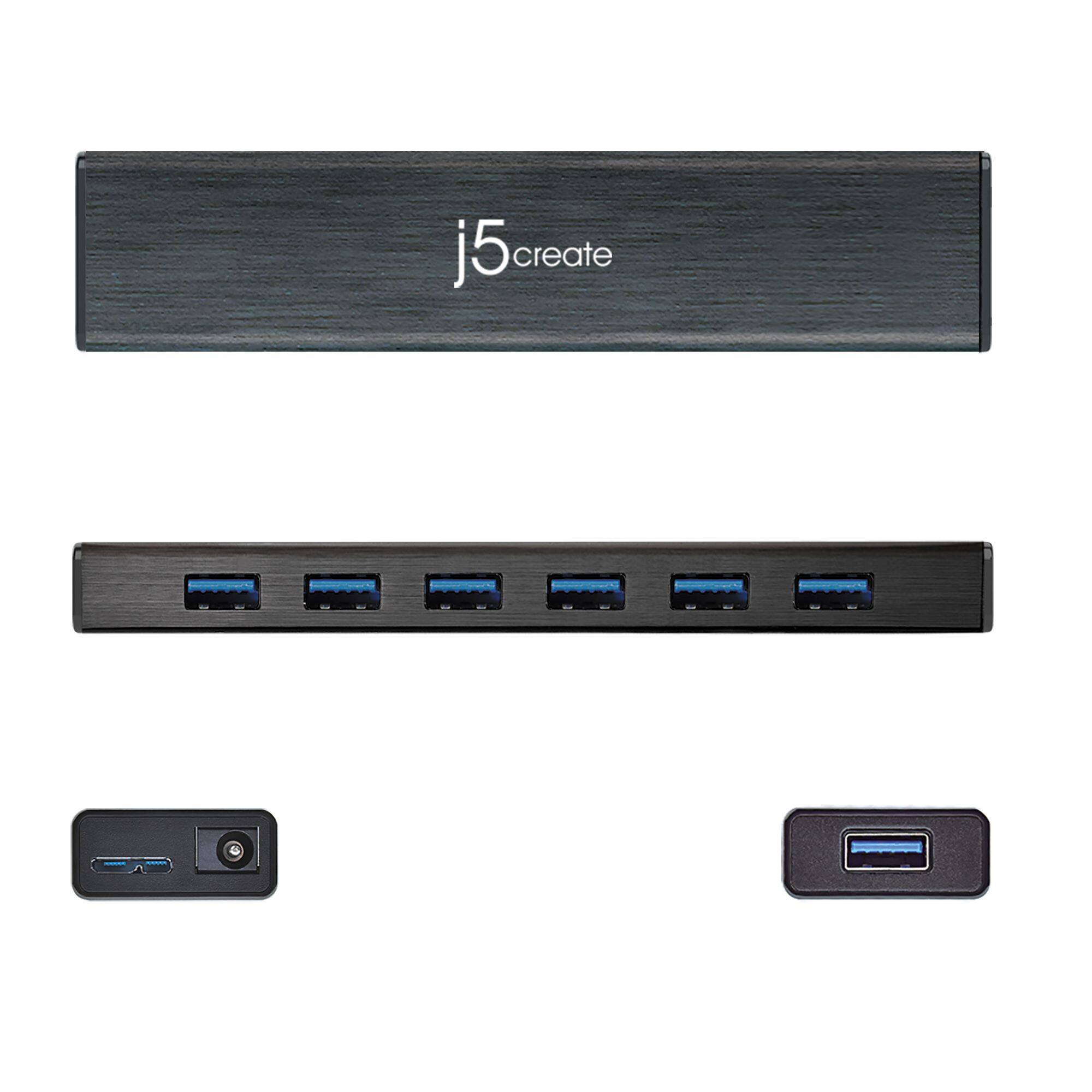 Questions and Answers: j5create USB 3.0 7-Port HUB Black JUH377 - Best Buy