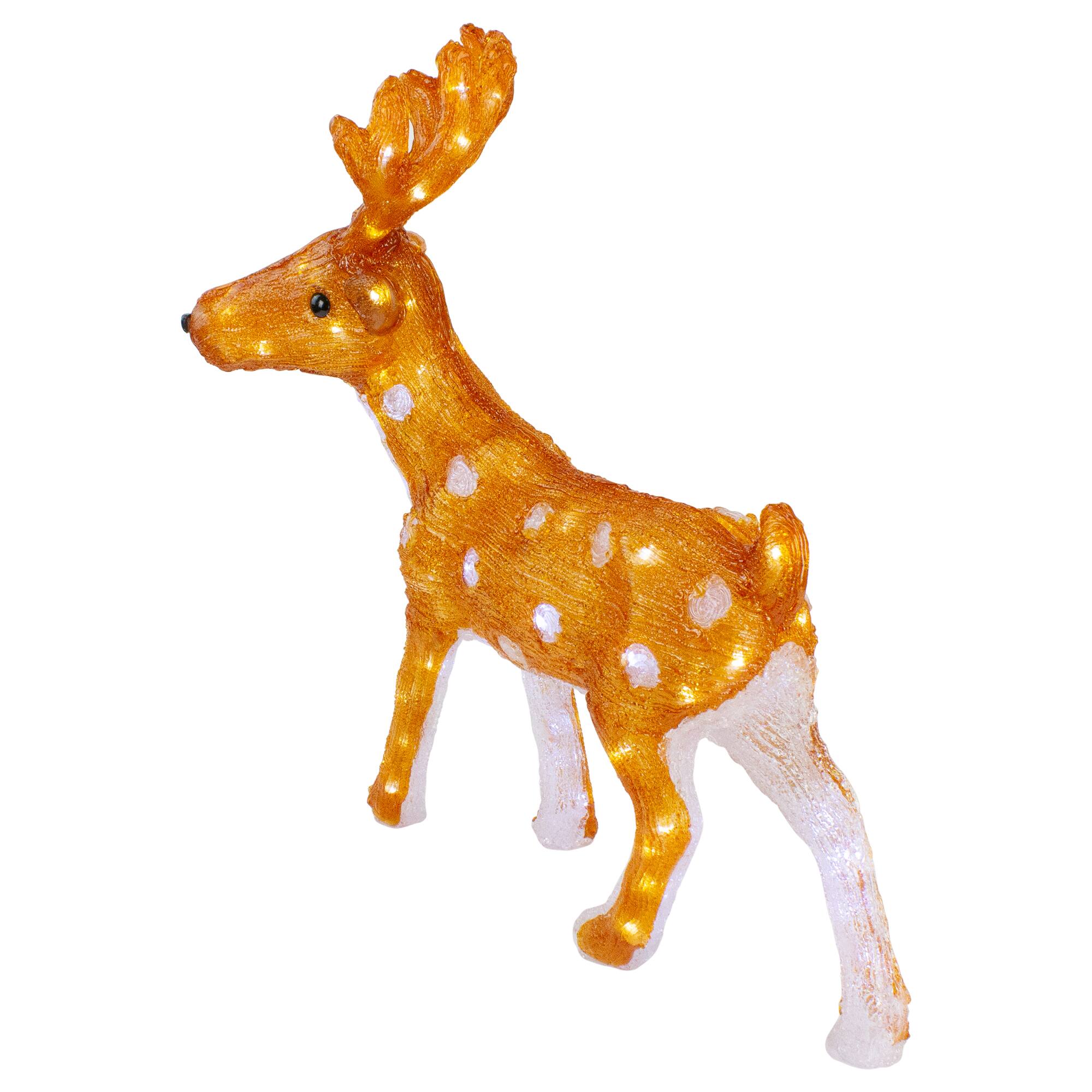 Northlight LED Lighted Commercial Grade Acrylic Reindeer Outdoor ...