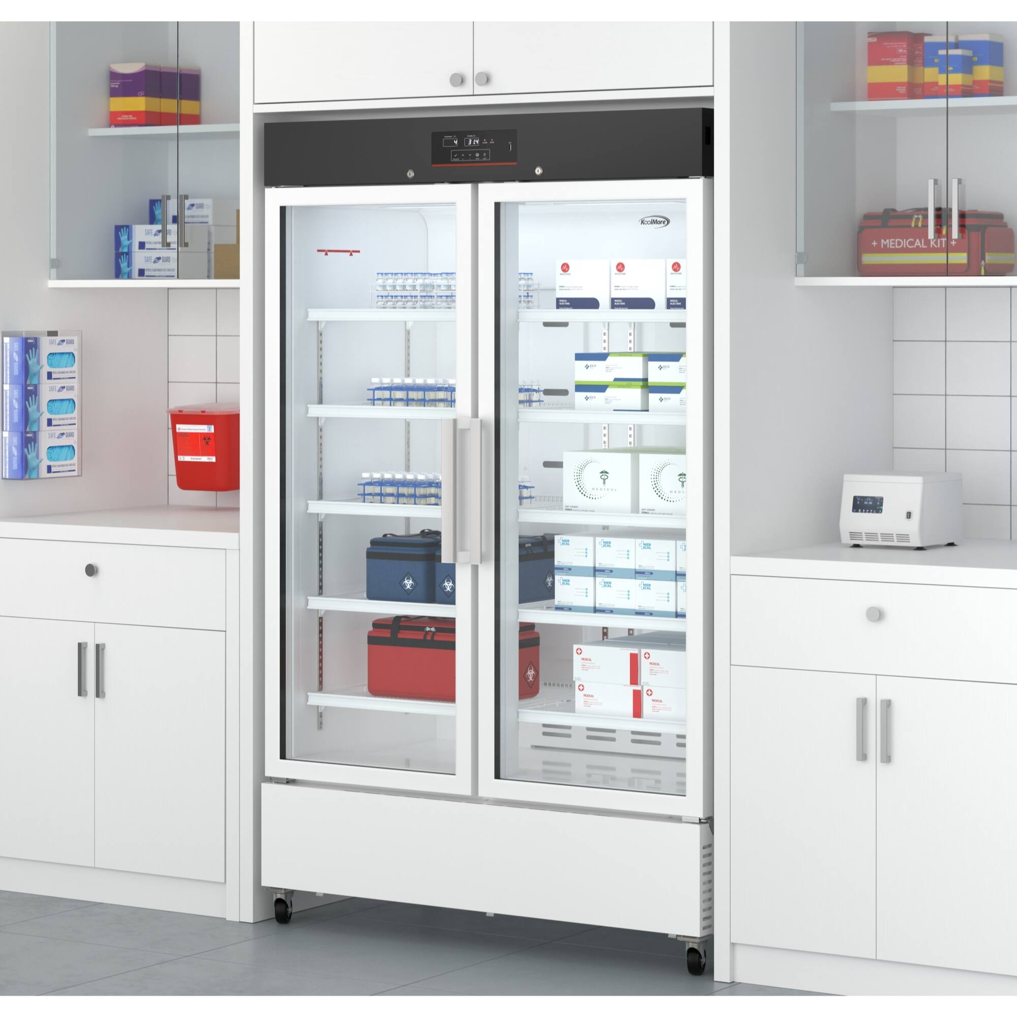 Koolmore 35 cu. ft. Medical Vaccine Refrigerator for Pharmacy and Laboratory with Multi Level ...