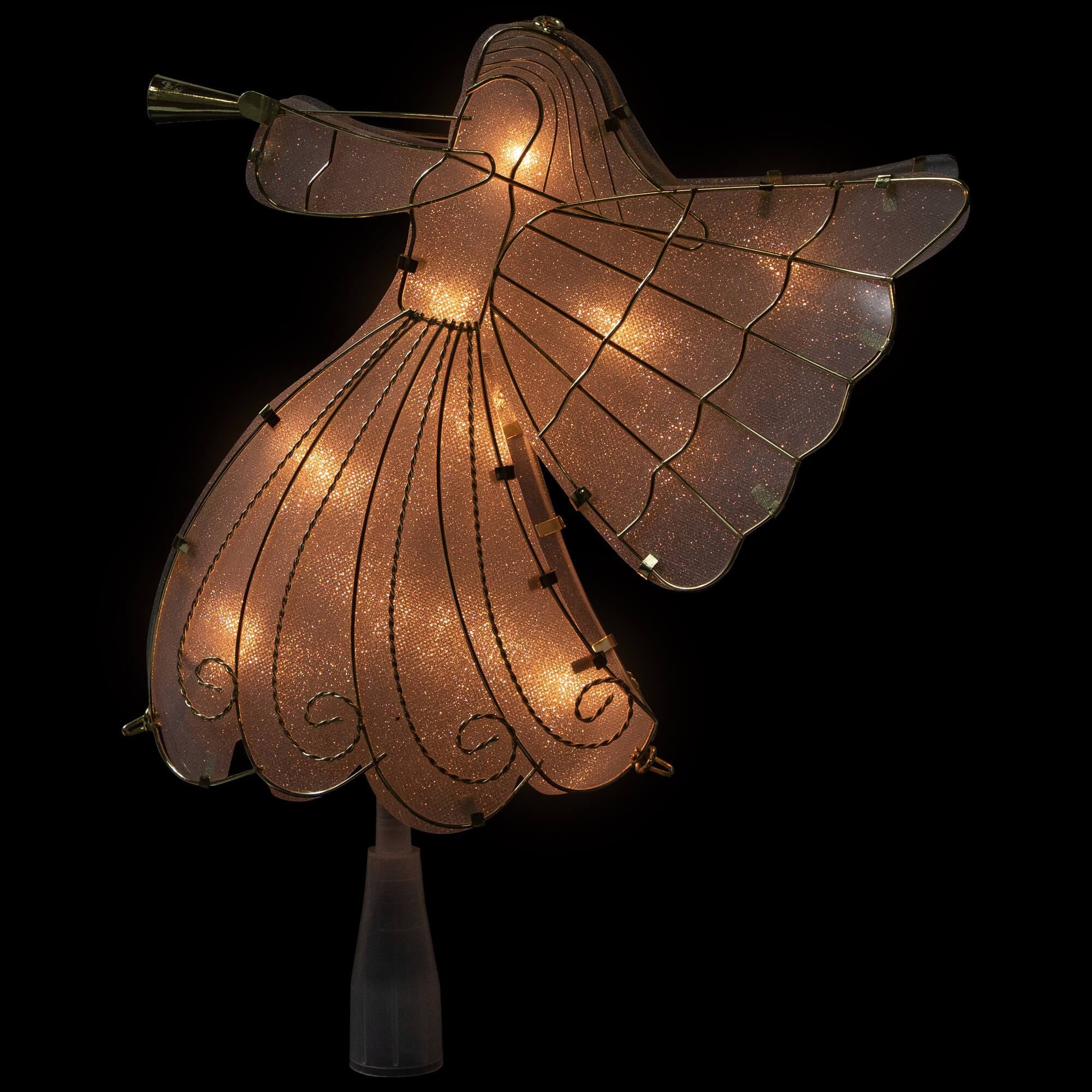 Northlight 10" Angel Tree Topper, Warm White Lights Gold 35680737 ...