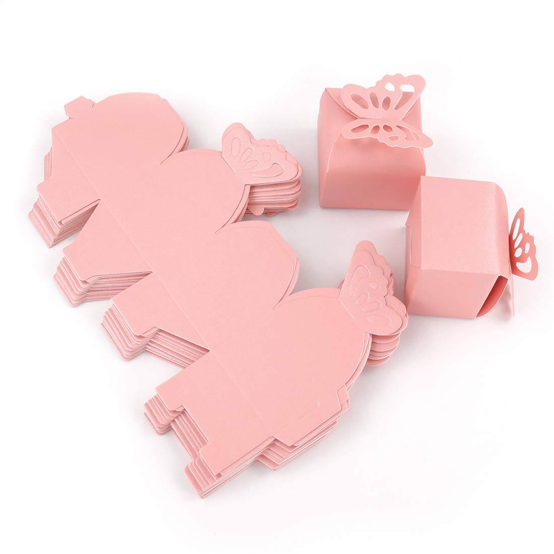 Paradigms Interiors Pink Butterfly Favor Boxes Girl Shower Candy Box ...