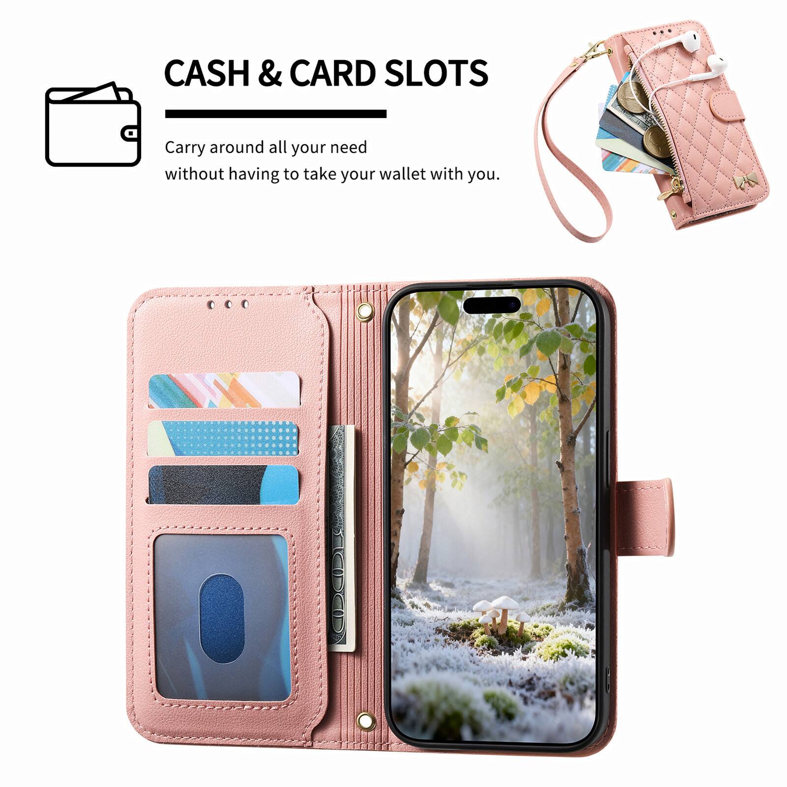 Dteck Zipper Wallet Case for Samsung Galaxy S26 Ultra,PU Leather Flip ...