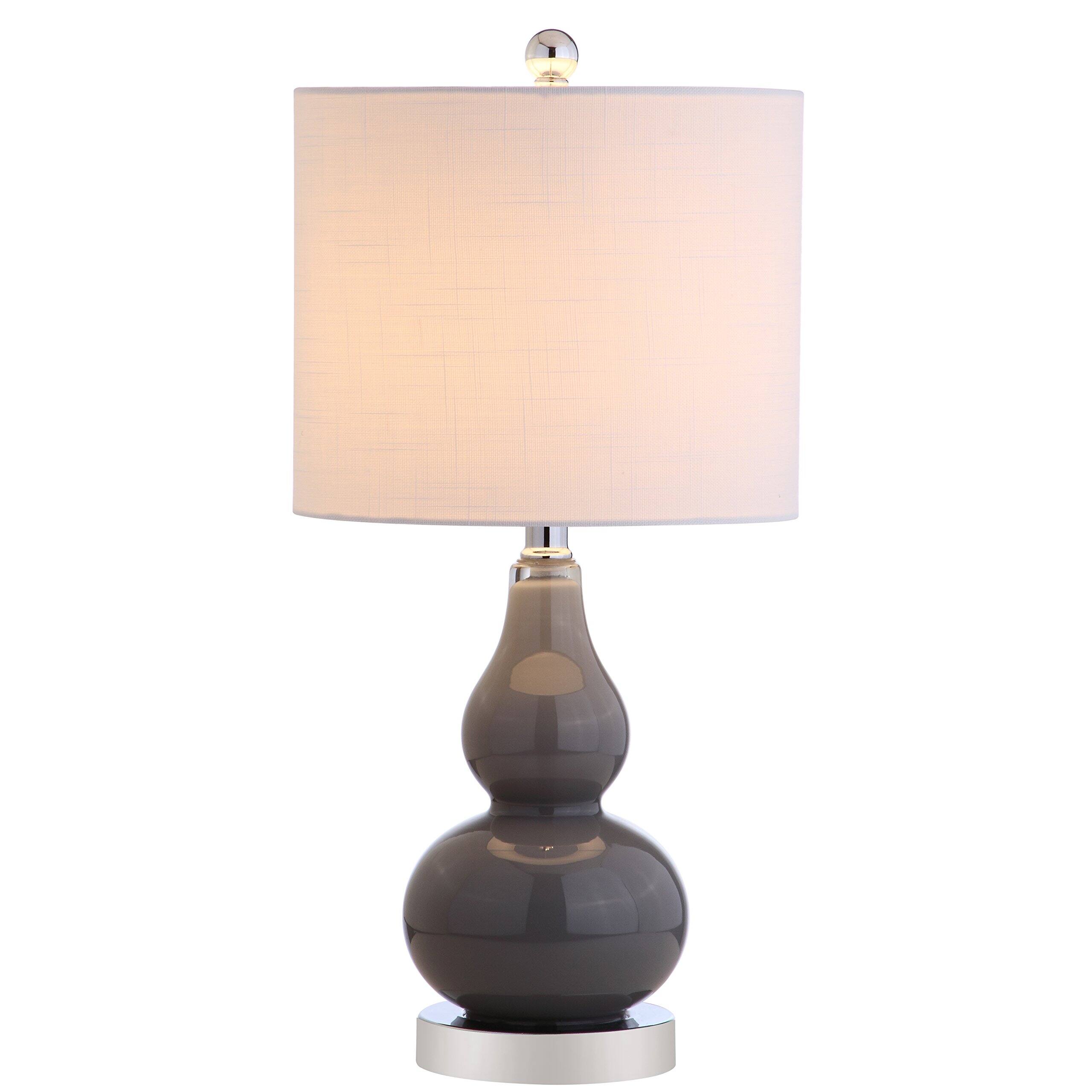 Reds Spade Anya Mini Glass Led Table Lamp Transitional Glam Midcentury ...