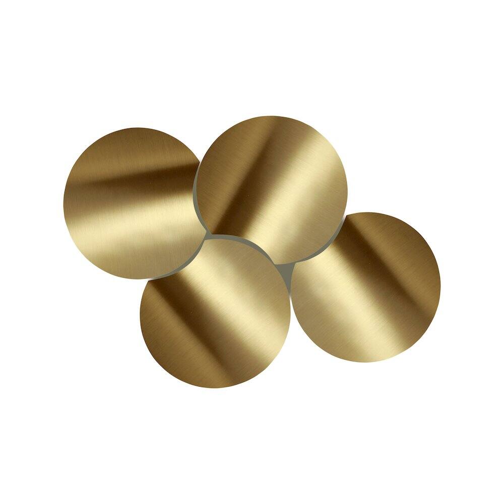 Meridian Furniture Dimple Coffee Table Gold 99081Gold-4B - Best Buy