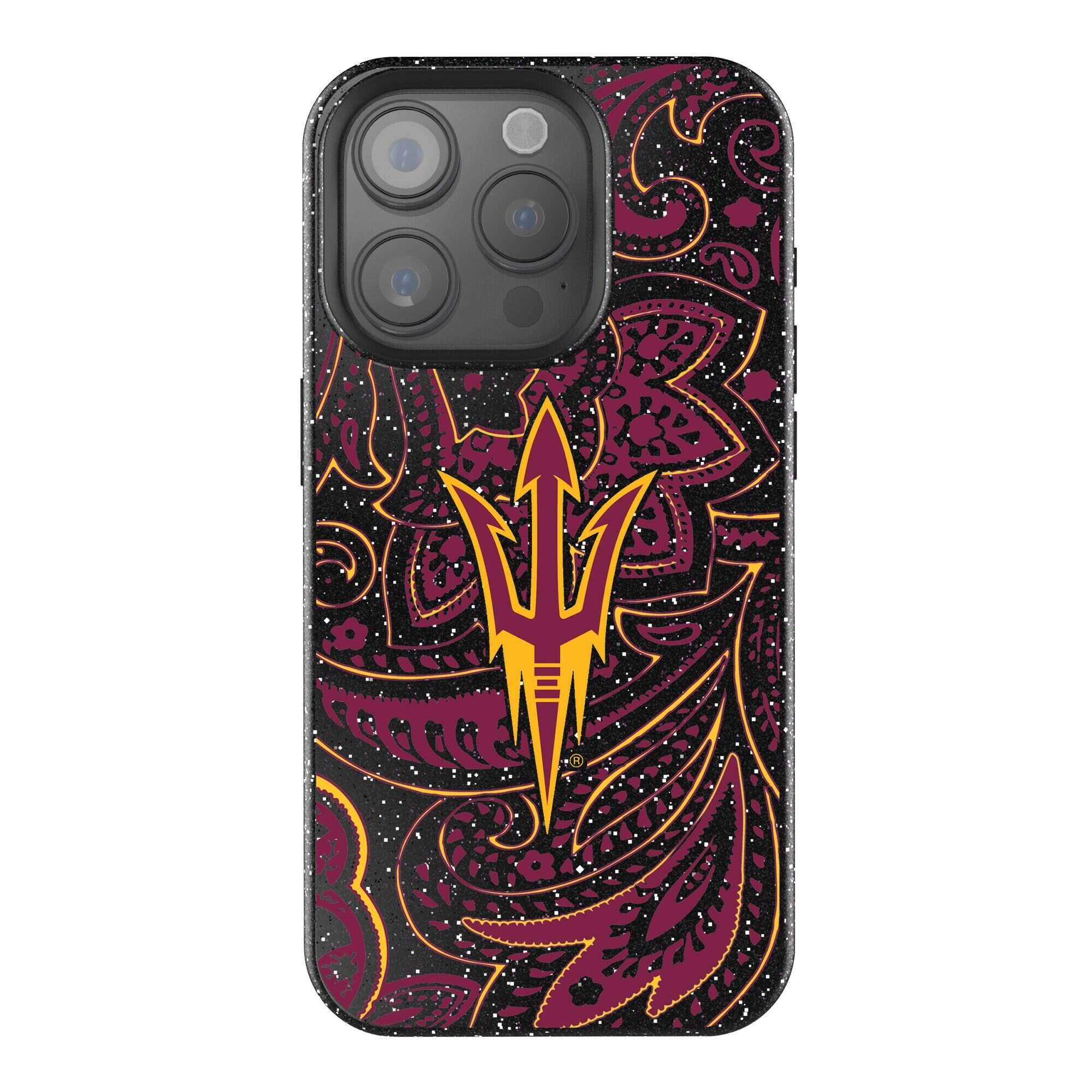 Keyscaper NCAA Arizona State Sun Devils Paisley Bling iPhone Case 14 ...