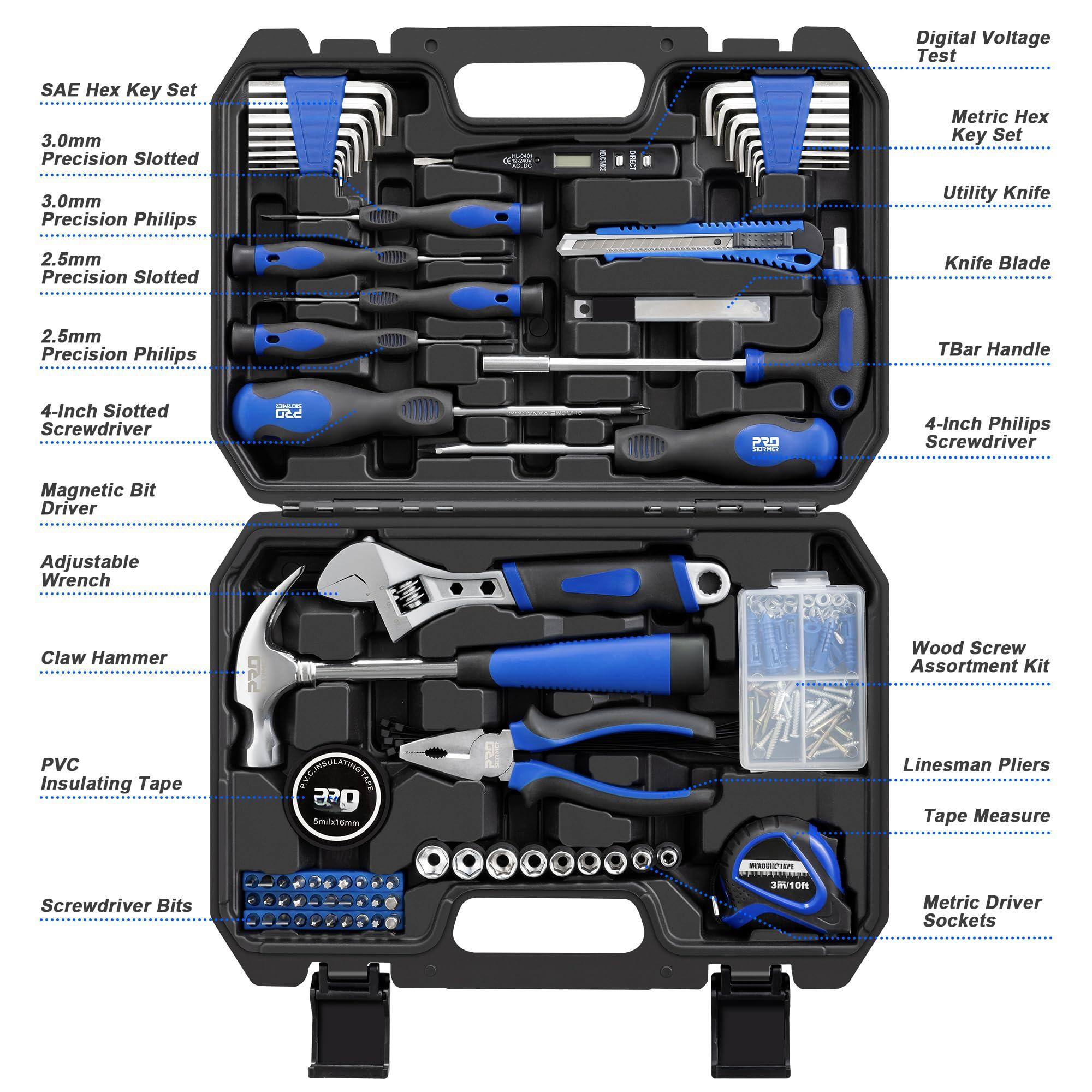 Skar Audio Home Tool Kit General Household Hand Set With Portable ...