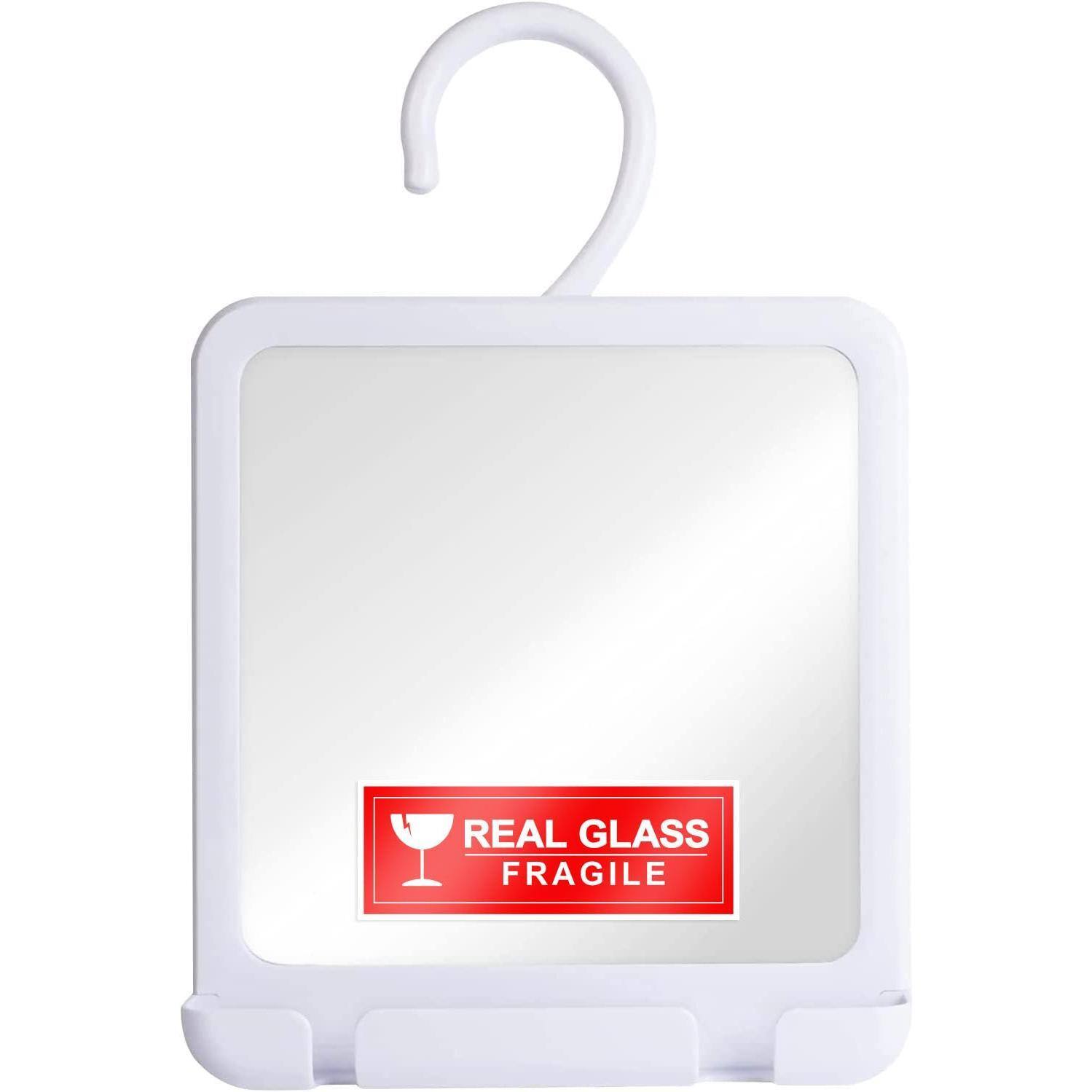 Earthley Blooms Real Glass Hanging Fogless Shower Mirror Distortion ...