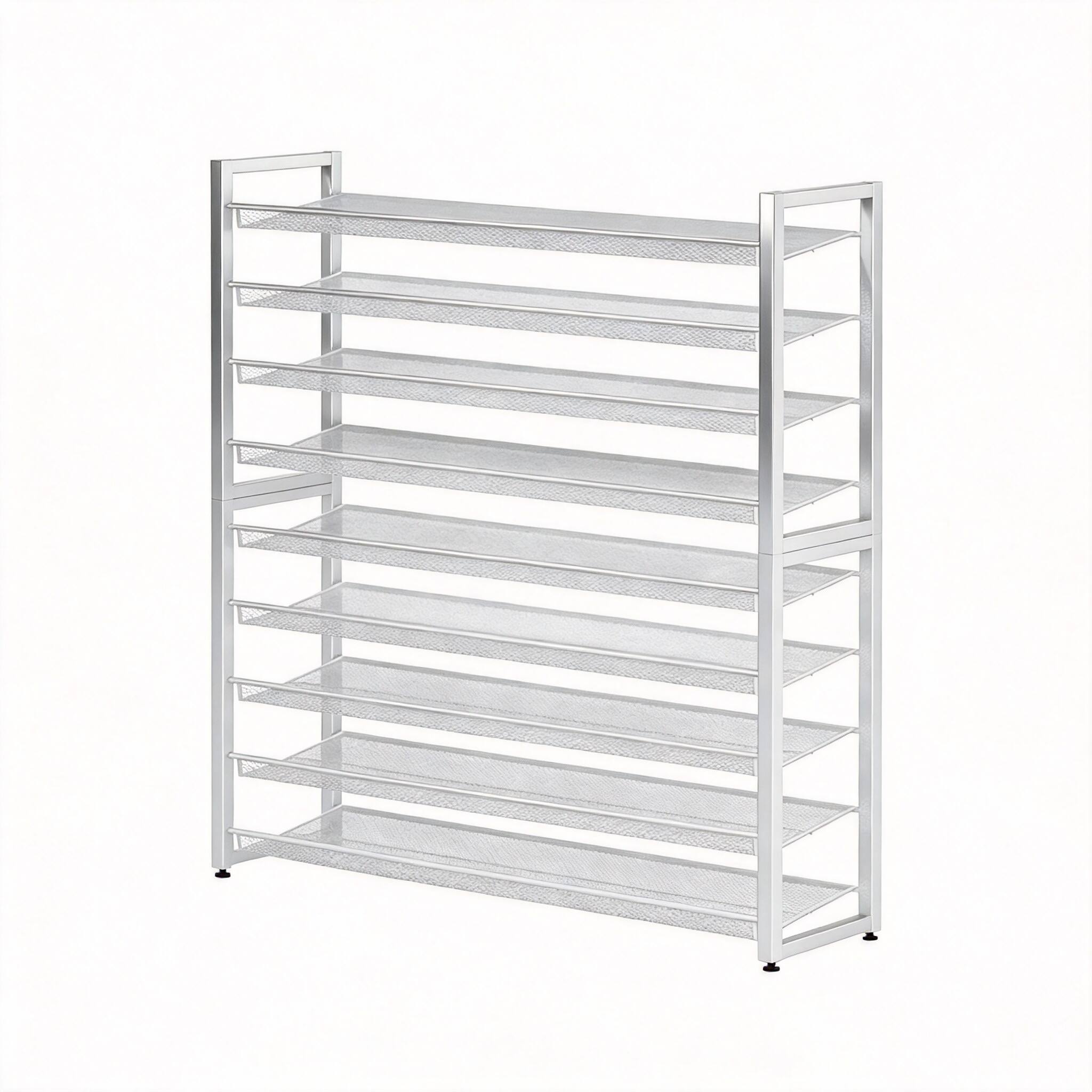 Frangdom Metal Shoe Rack 10 Tier Stackable Vertical Storage for Closet ...