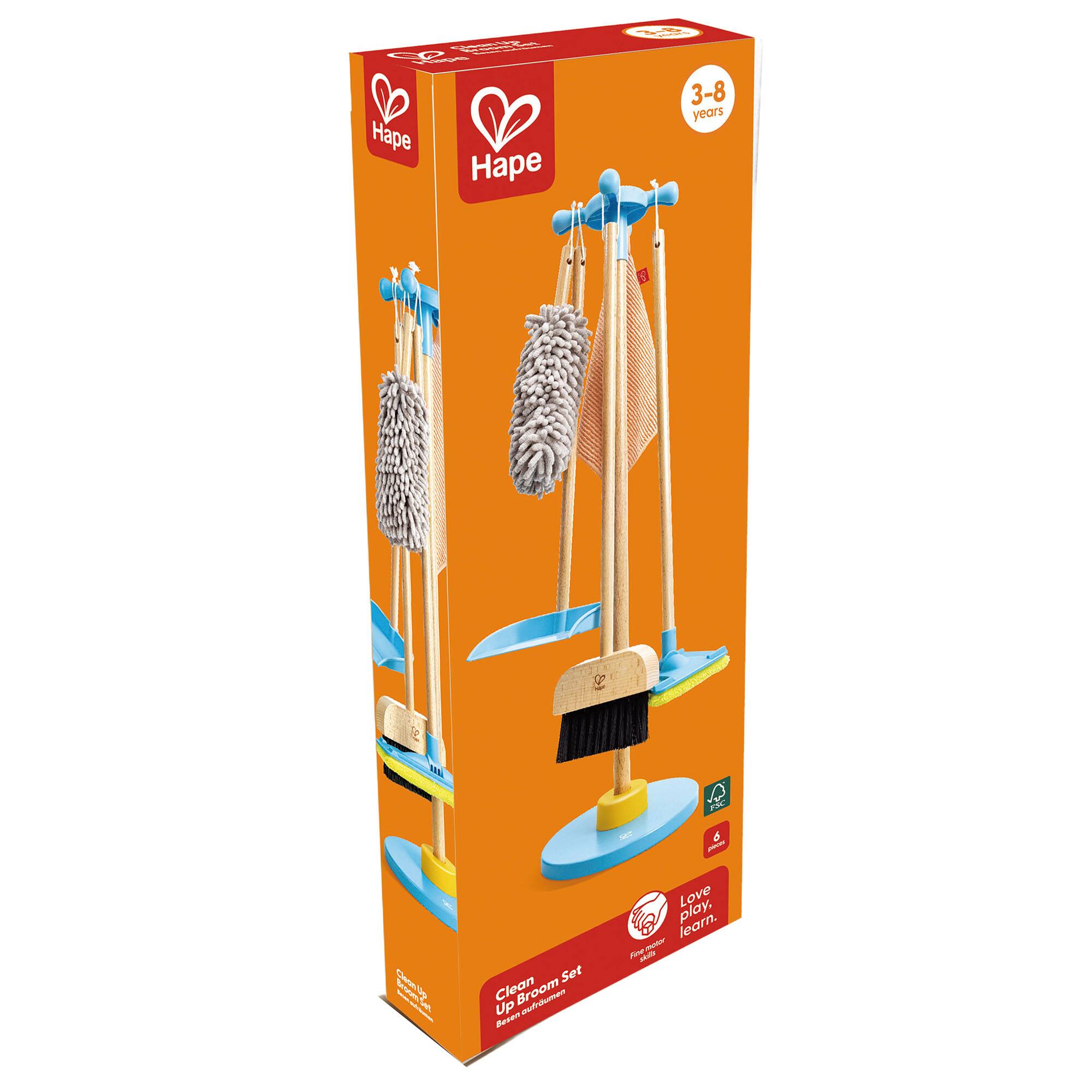 Best Buy: Hape Hape: Clean Up Broom Set 6pc, Kids 3+ G6943478039537