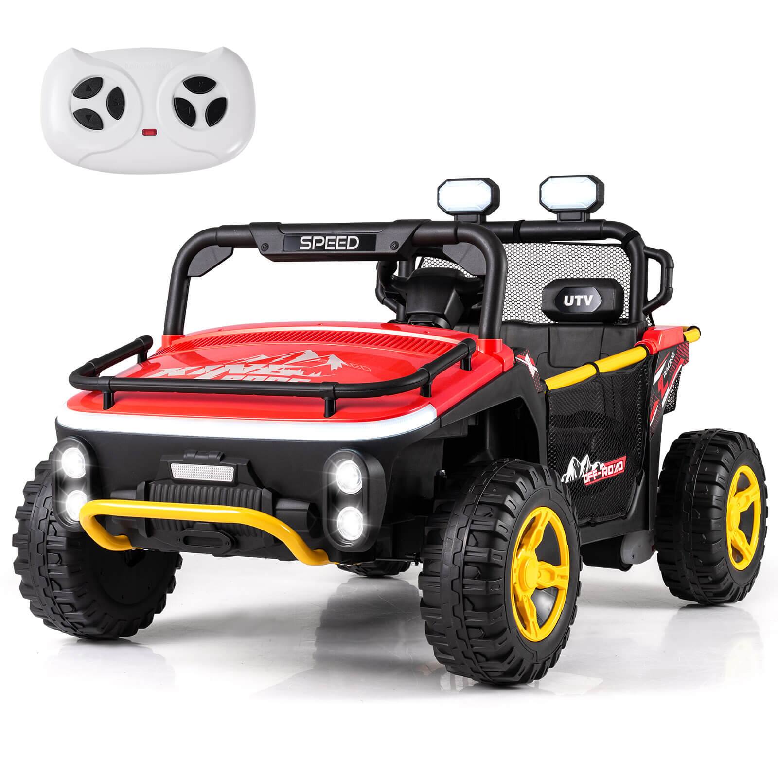 Costway 24V Ride on Toy for Big Kids 2 Seater Ride on UTV Truck Car ...