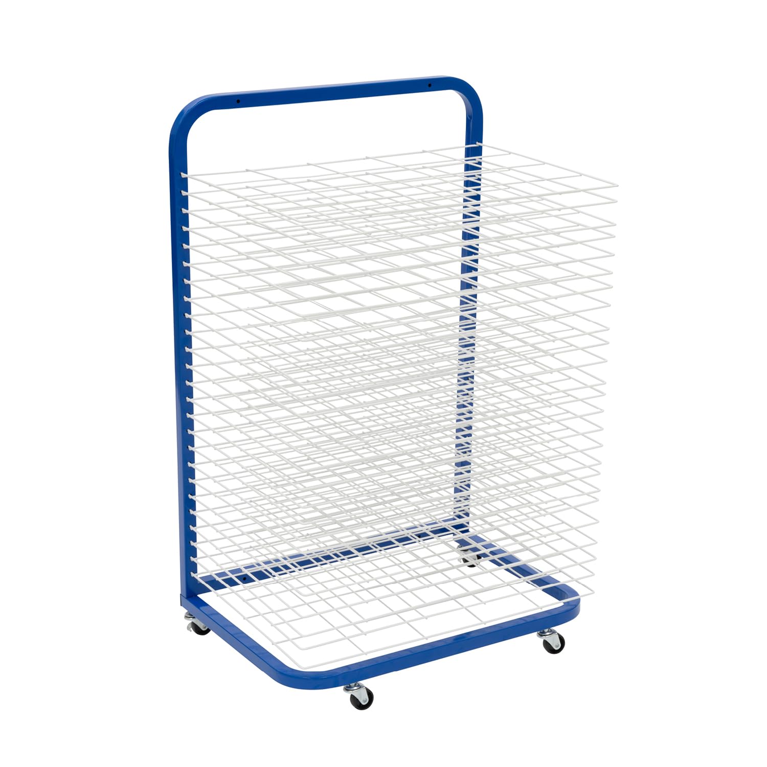 Dazzling Pops Pearington Mobile 25 Shelf Art Drying Rack for Classrooms ...