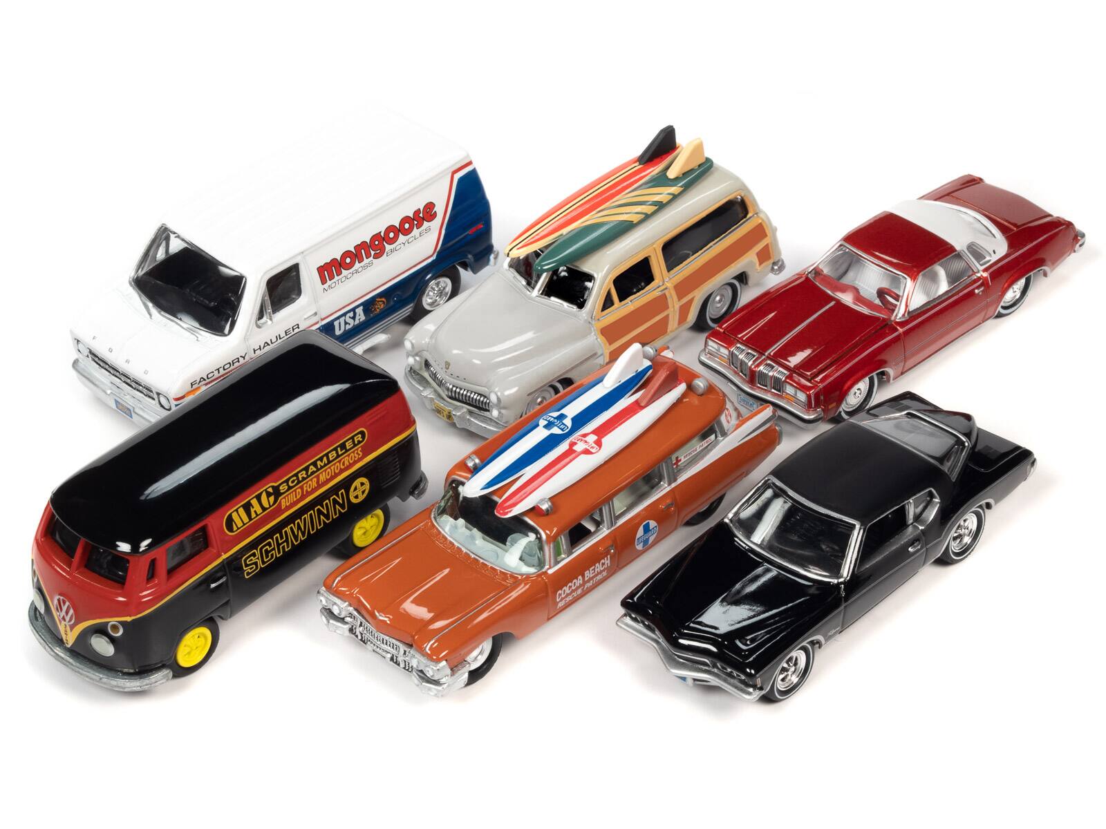 "2 Packs" 2023 Set B of 6 pieces Release 2 1/64 Diecast Model Cars by Johnny Lightning ...