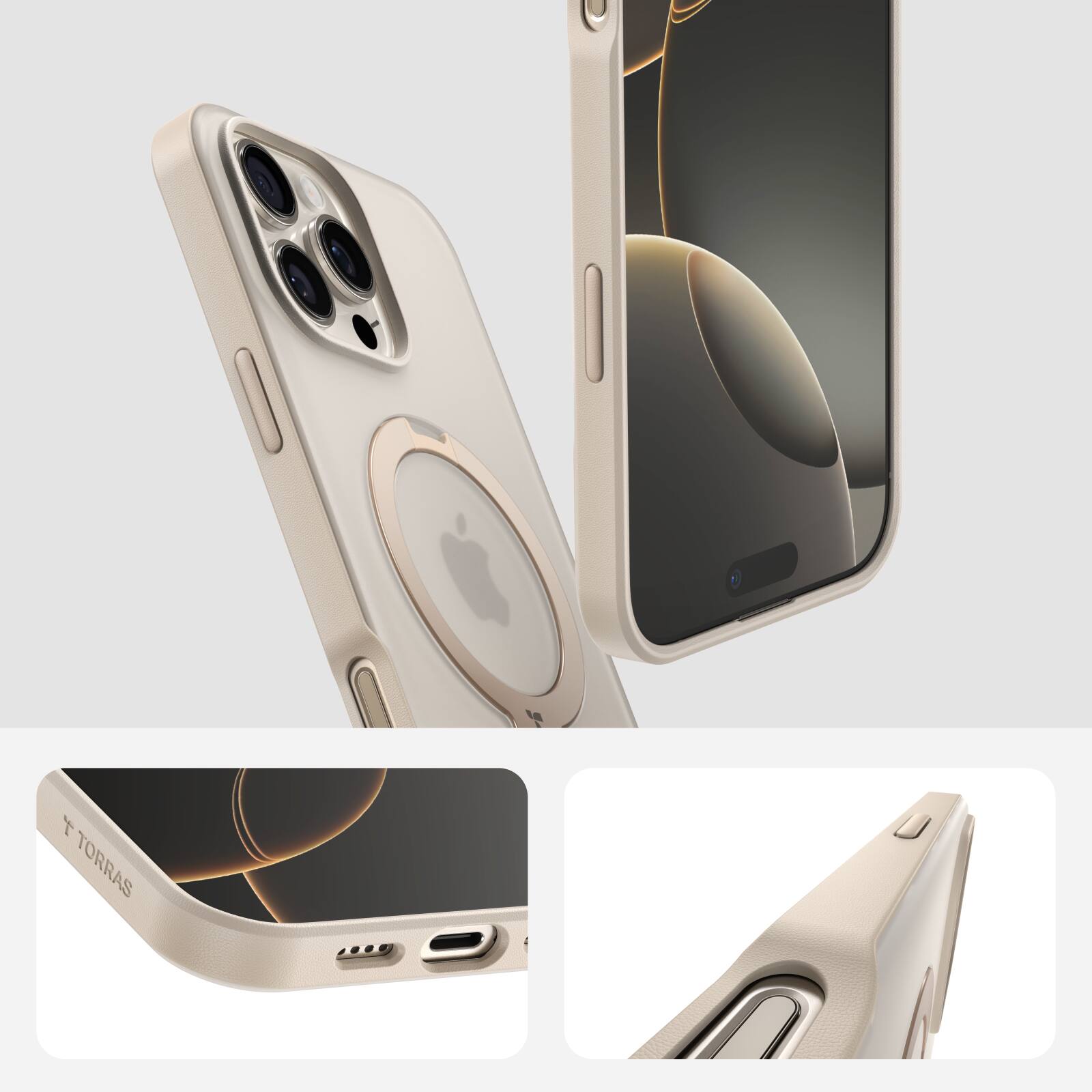 TORRAS UPRO Ostand Series iPhone 15 Pro Max Clear - Best Buy