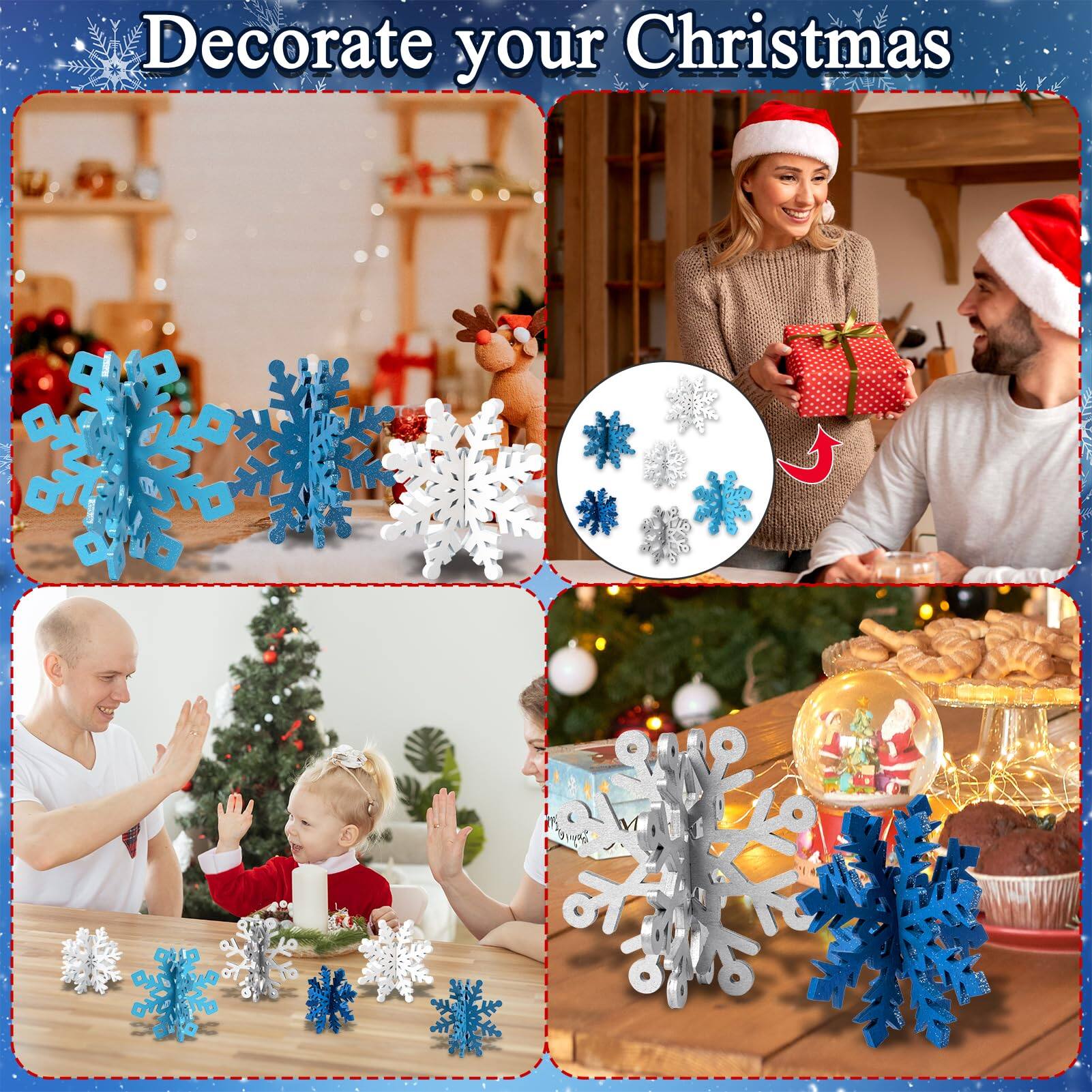 Paradigms Interiors Winter Christmas Centerpiece Table Decorations ...