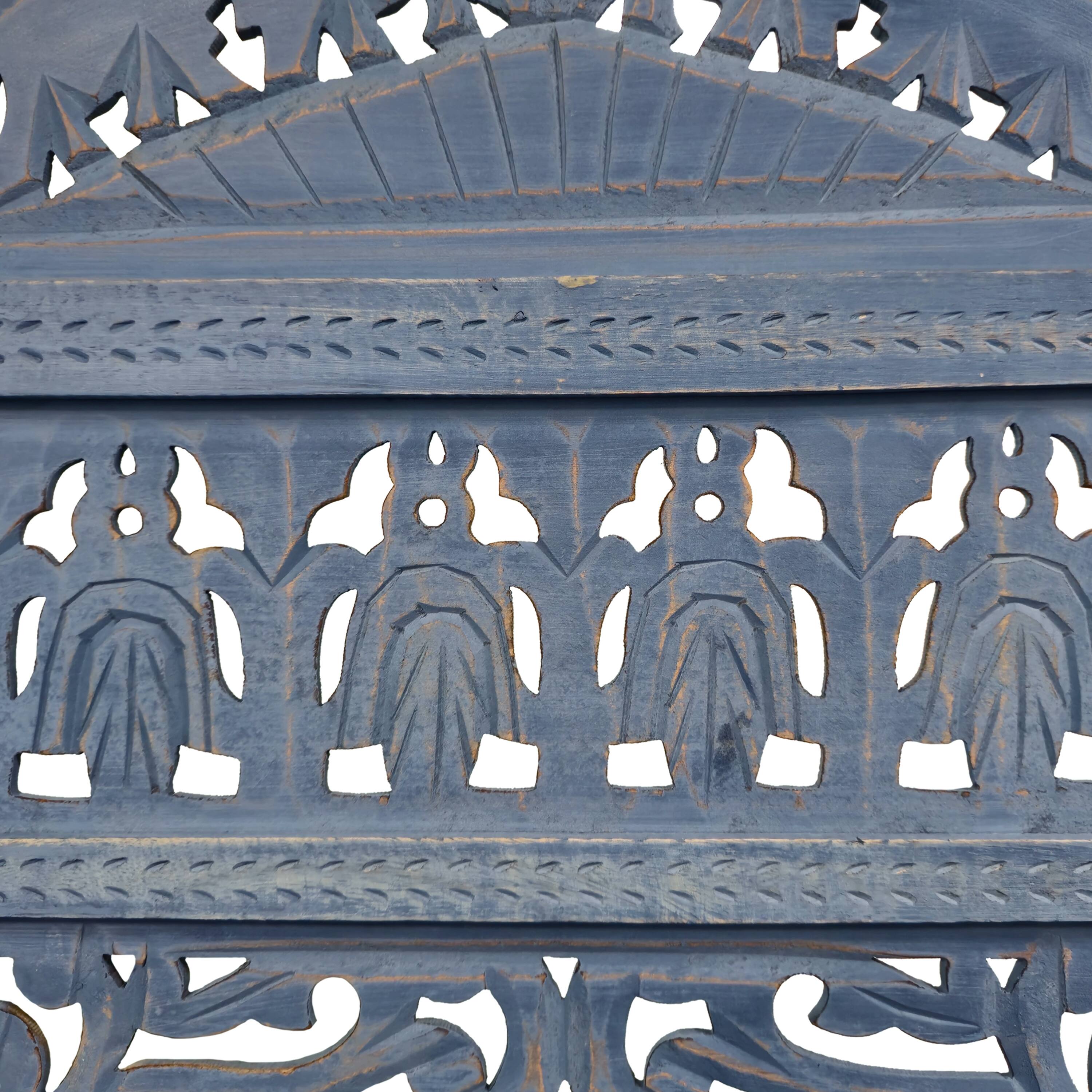 Manhattan Lane Jumbo 4 Panel Folding Room Divider Screen, Antique Mango ...