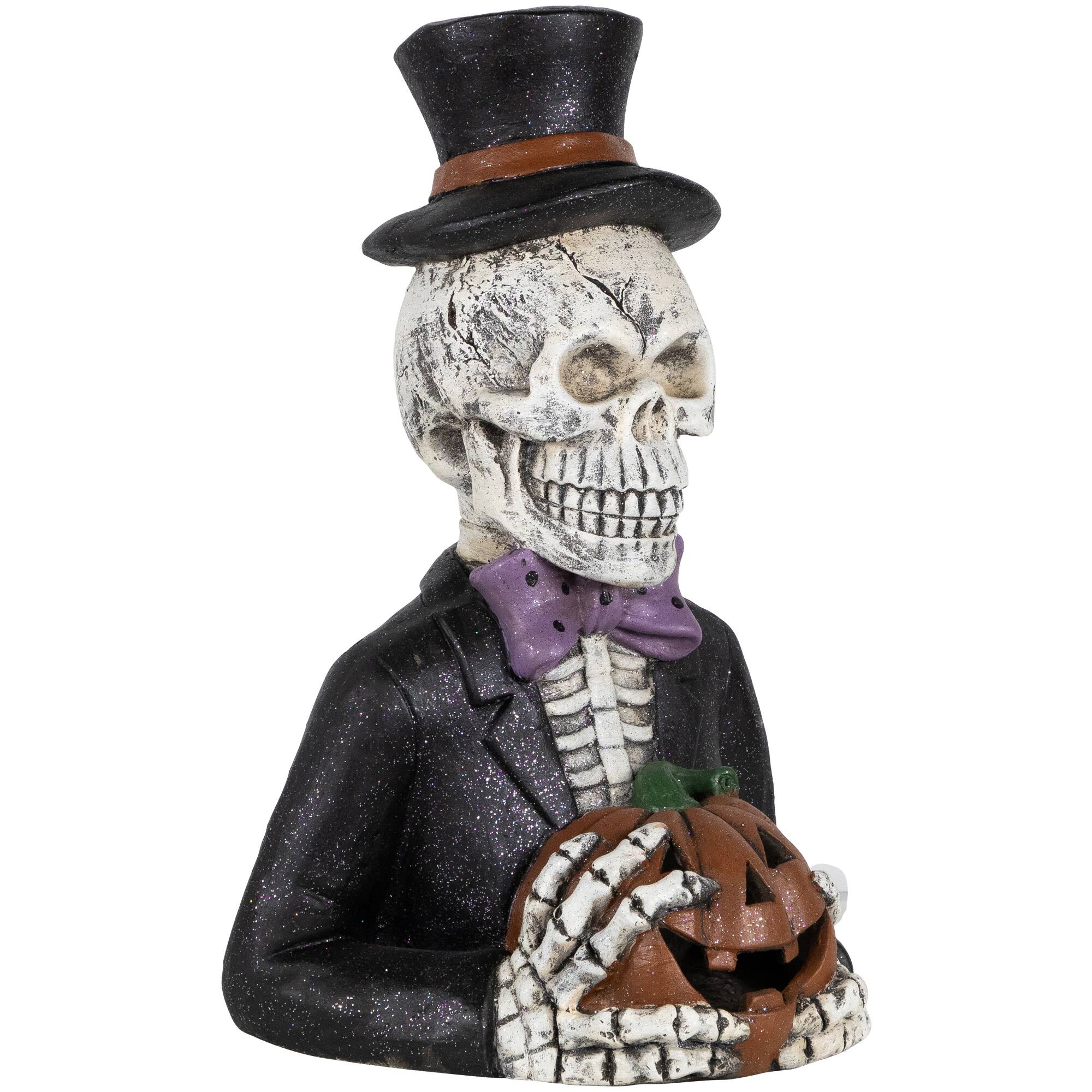 Northlight LED Lighted Skeleton with Jack O Lantern Halloween ...