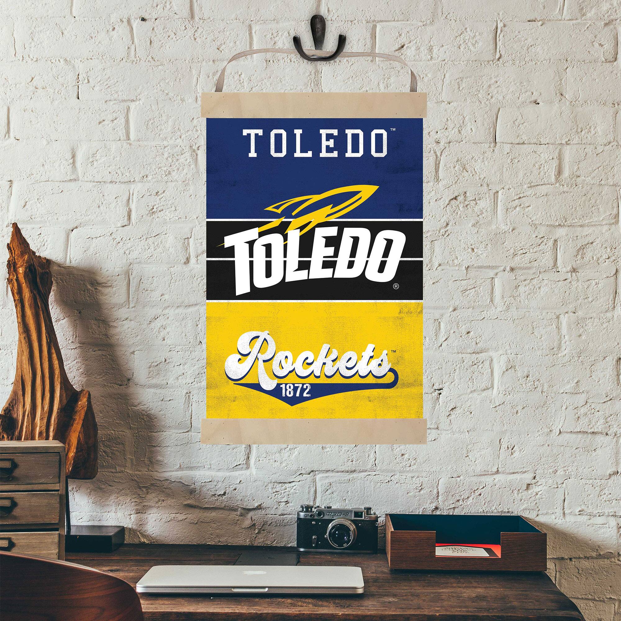Jardine Toledo Rockets Reversible Retro Logo Banner Sign Blue 200836404 ...