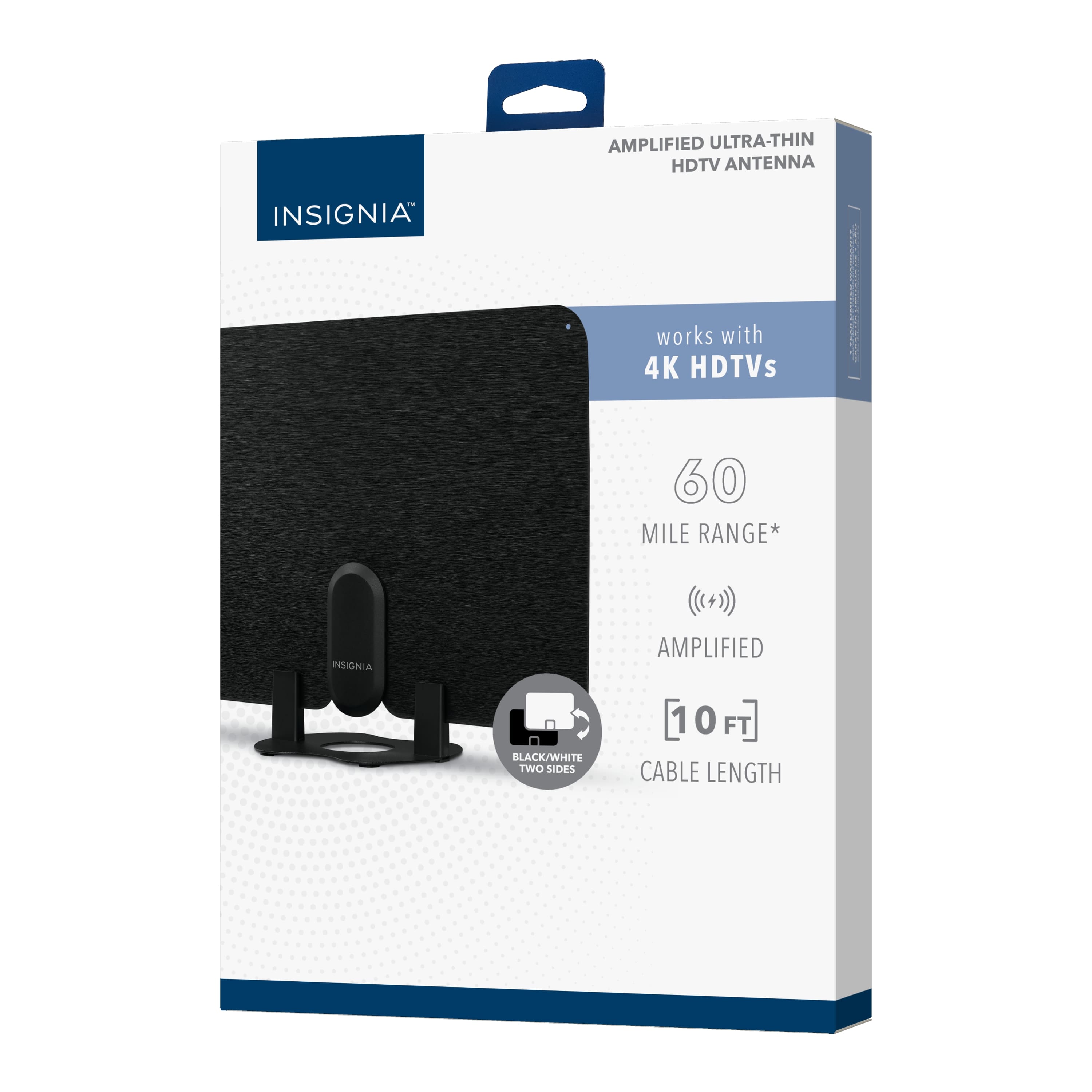 Customer Reviews: Insignia™ Amplified Ultra-Thin Indoor HDTV Antenna 60 ...
