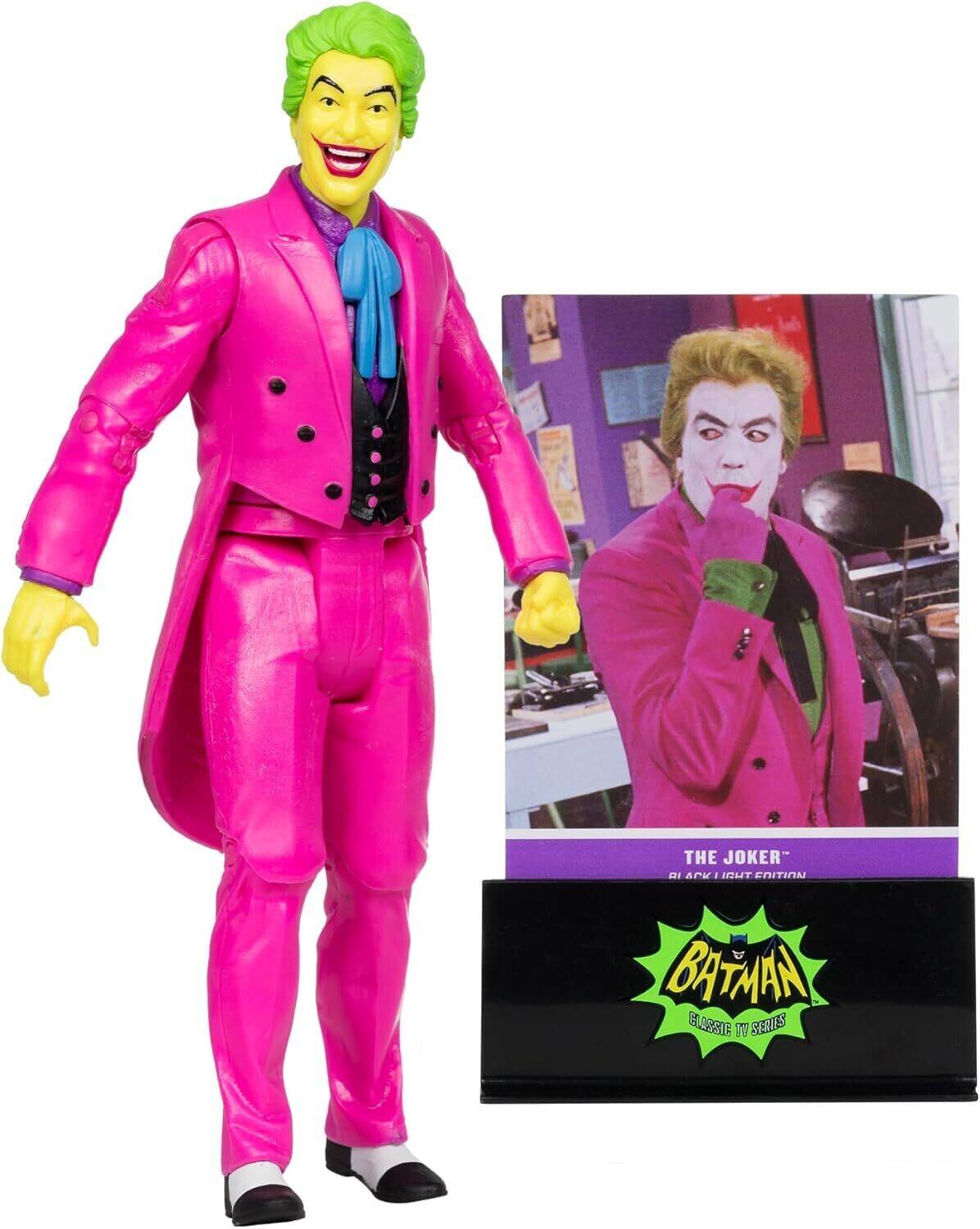 McFarlane Toys DC Batman 66 Joker Black Light Gold Label 6" Figure EE ...